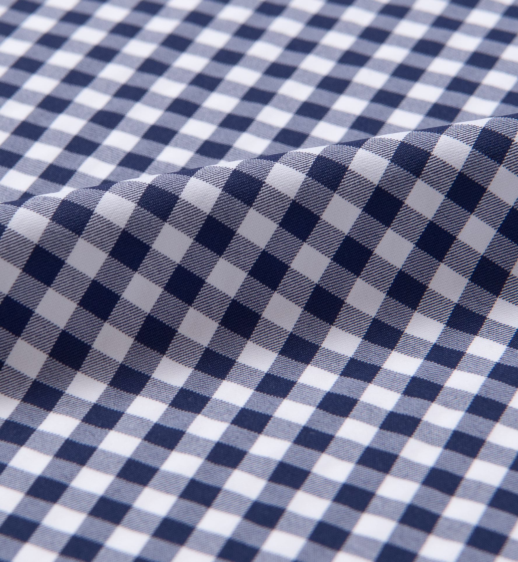 Performance Navy Blue Gingham Shirts by Proper Cloth