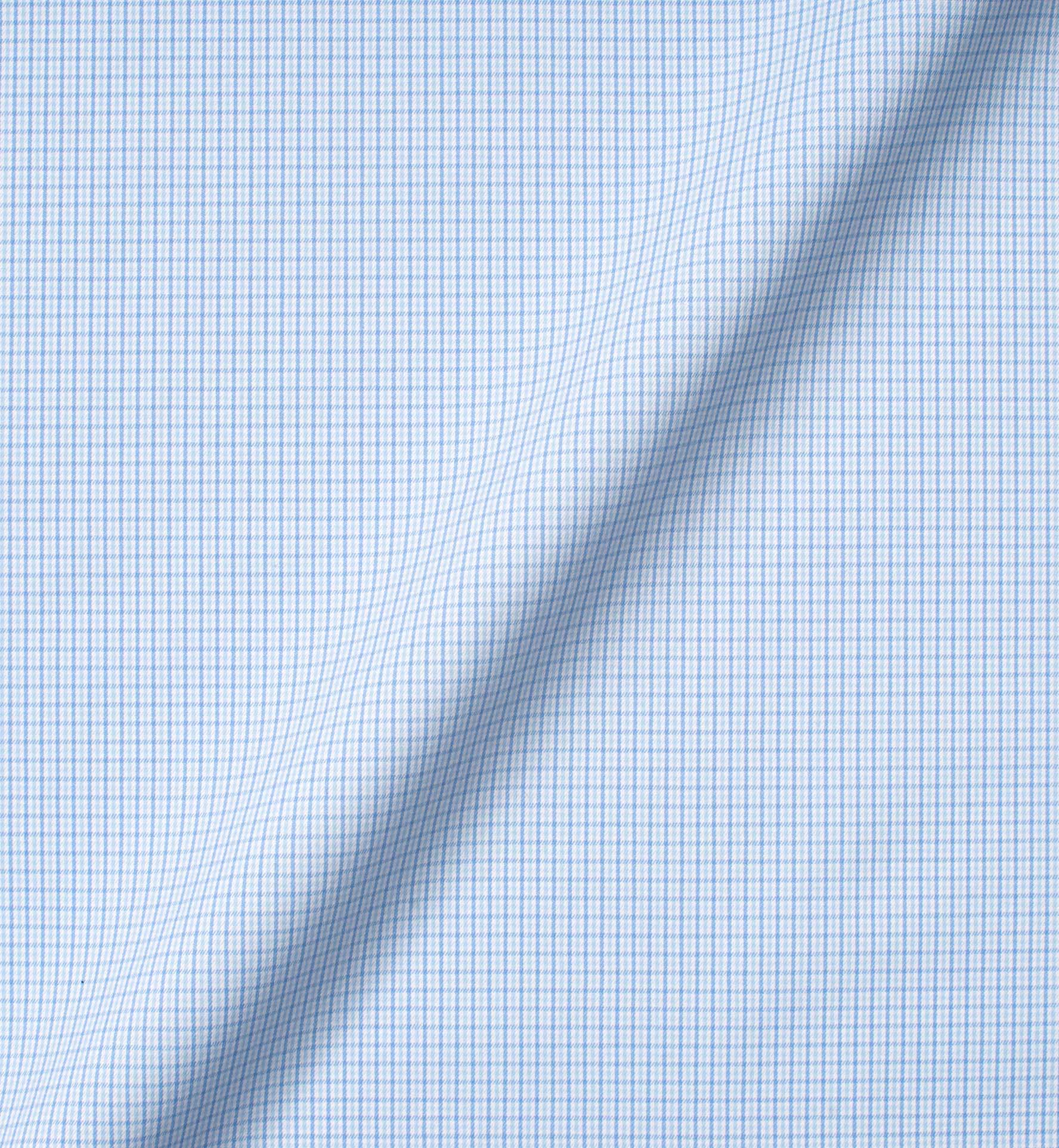 Performance Light Blue and Blue Micro Check Shirts by Proper Cloth
