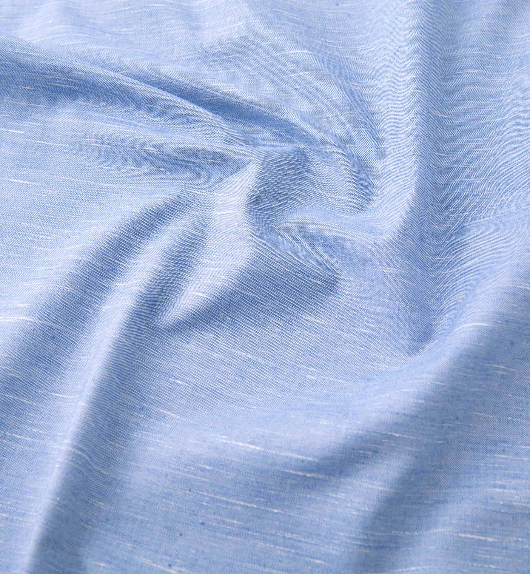 Biella Light Blue Slub Chambray Shirts by Proper Cloth