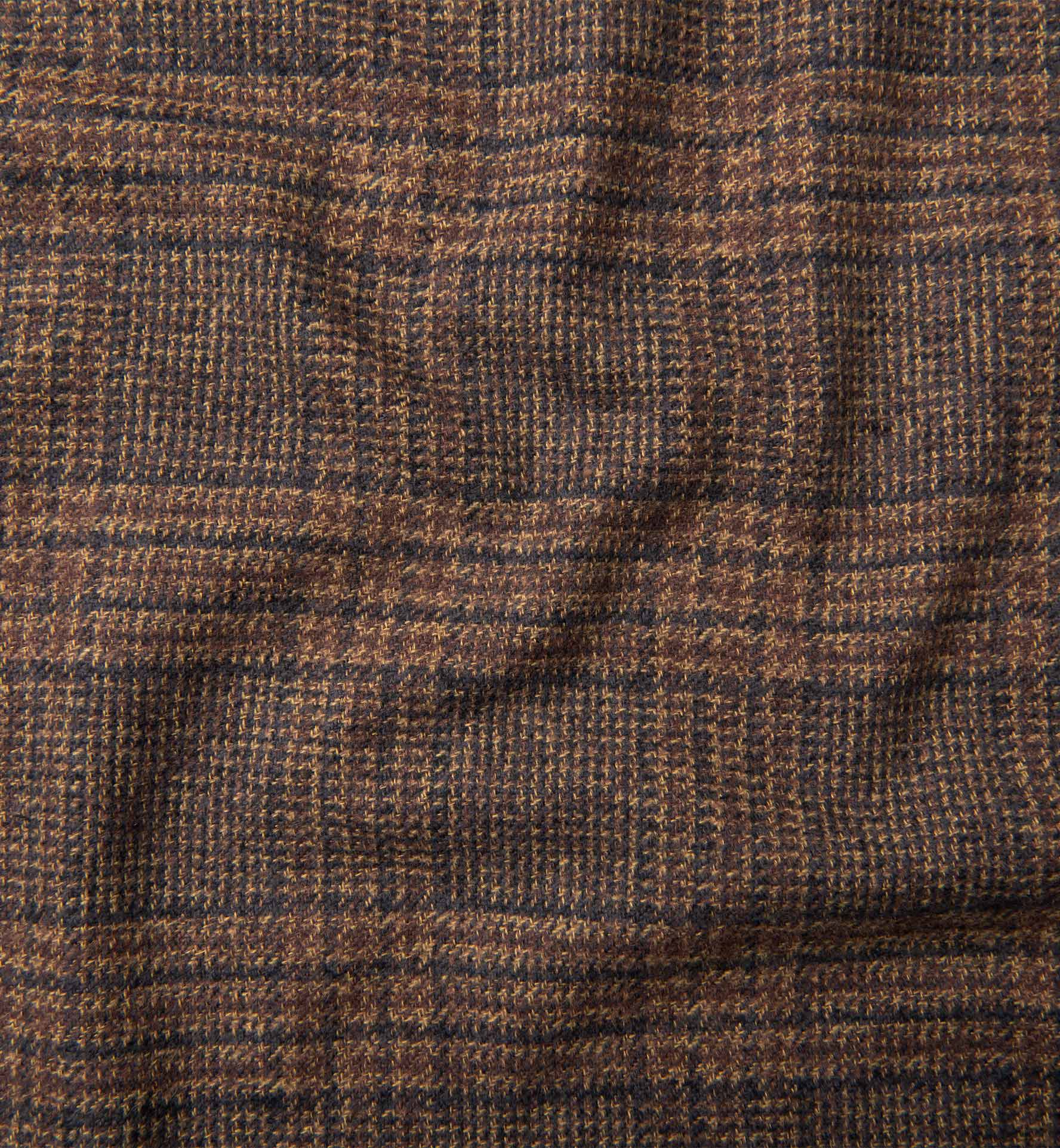 Japanese Washed Hickory Low Twist Glen Plaid Shirts by Proper Cloth
