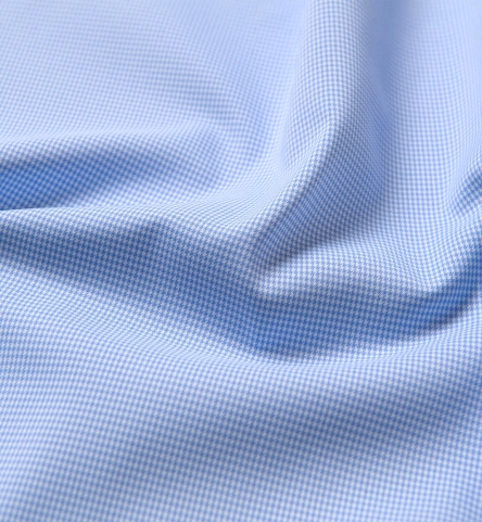 Performance Light Blue Houndstooth Shirts by Proper Cloth