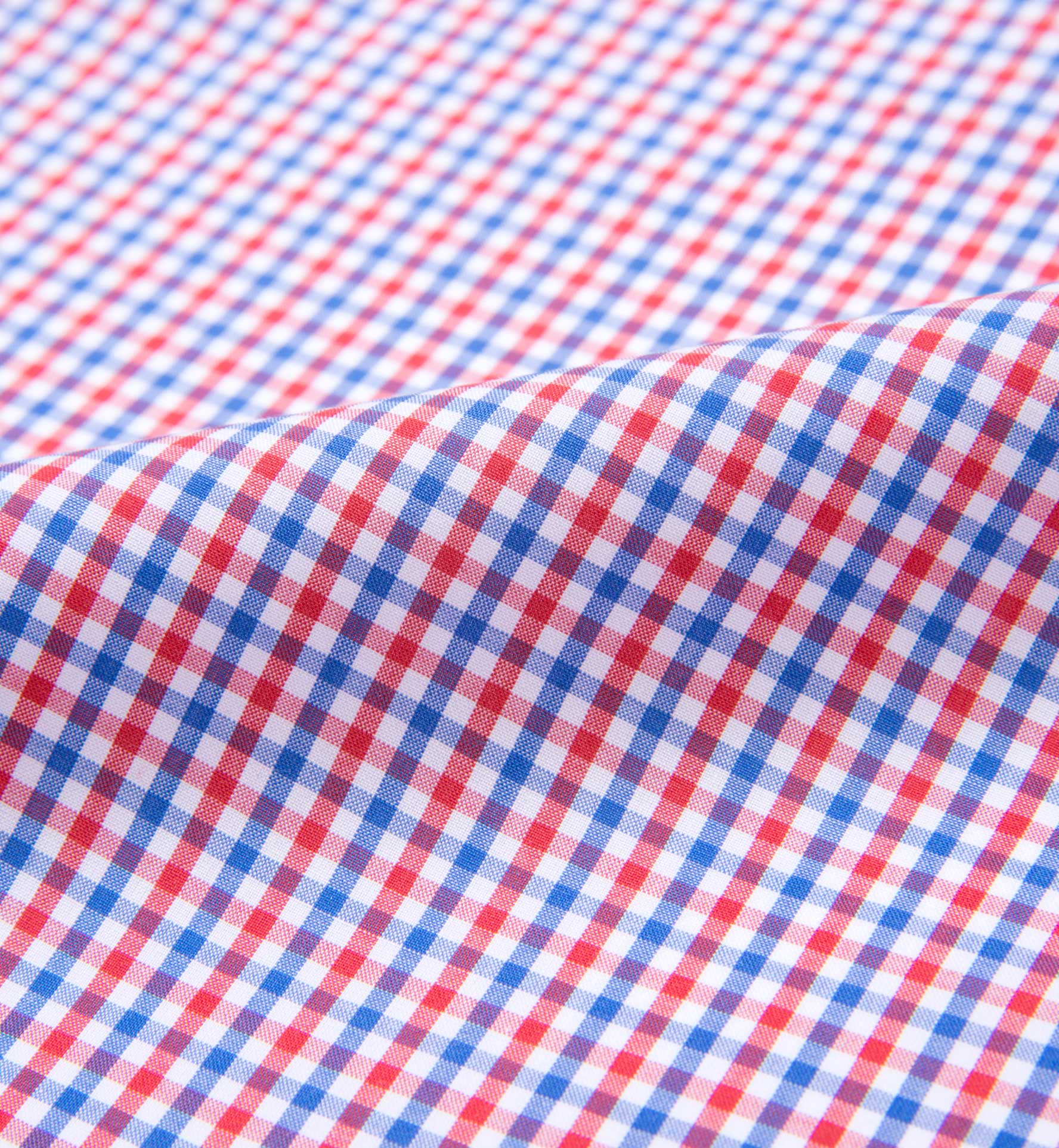 Canclini 120s Red Multi Gingham Shirts by Proper Cloth