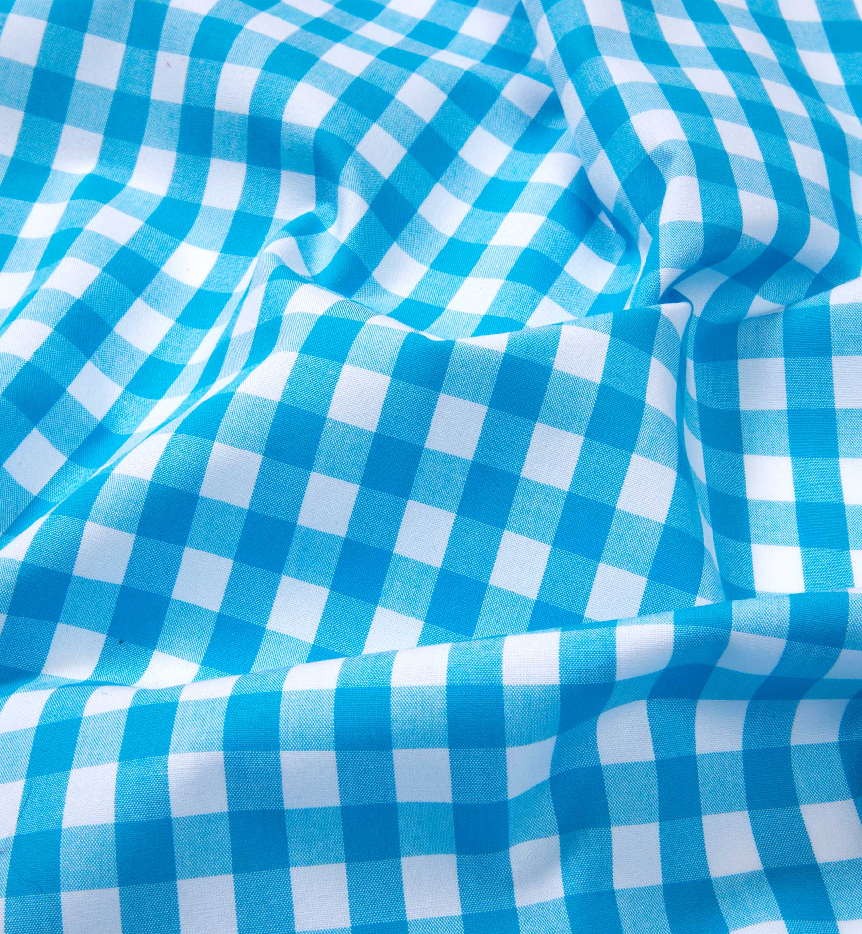 Aqua Large Gingham Shirts by Proper Cloth