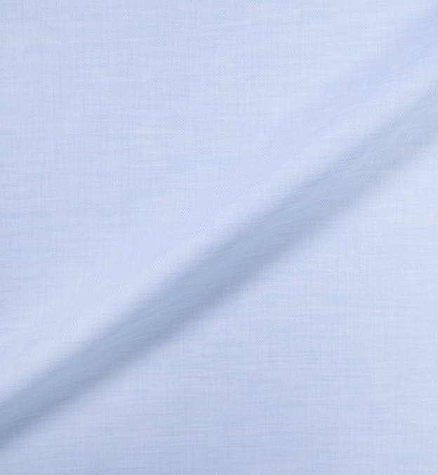 Portuguese Light Blue Cotton Linen Herringbone Shirts by Proper Cloth