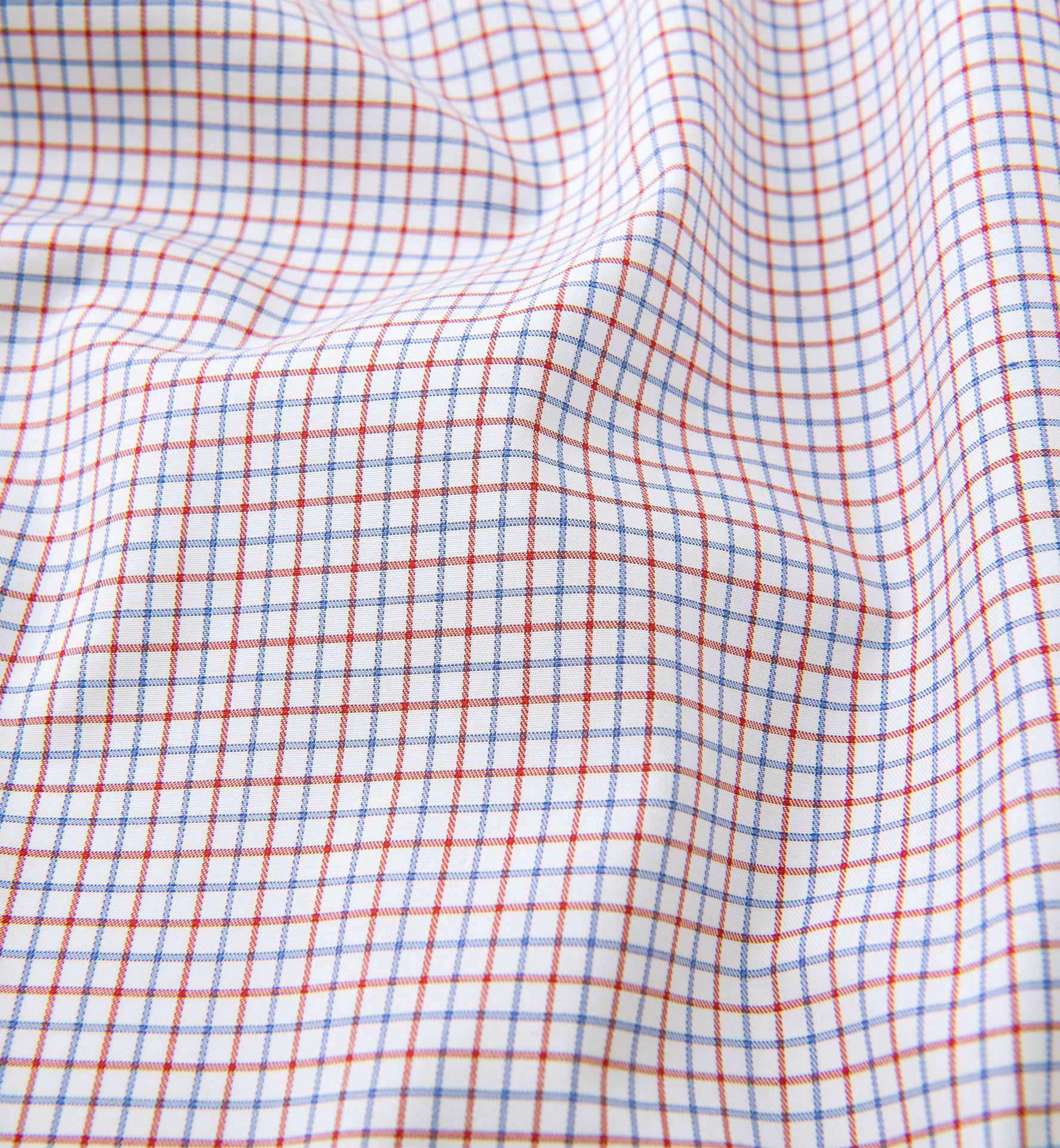 Thomas Mason Goldline Red and Blue Tattersall Shirts by Proper Cloth