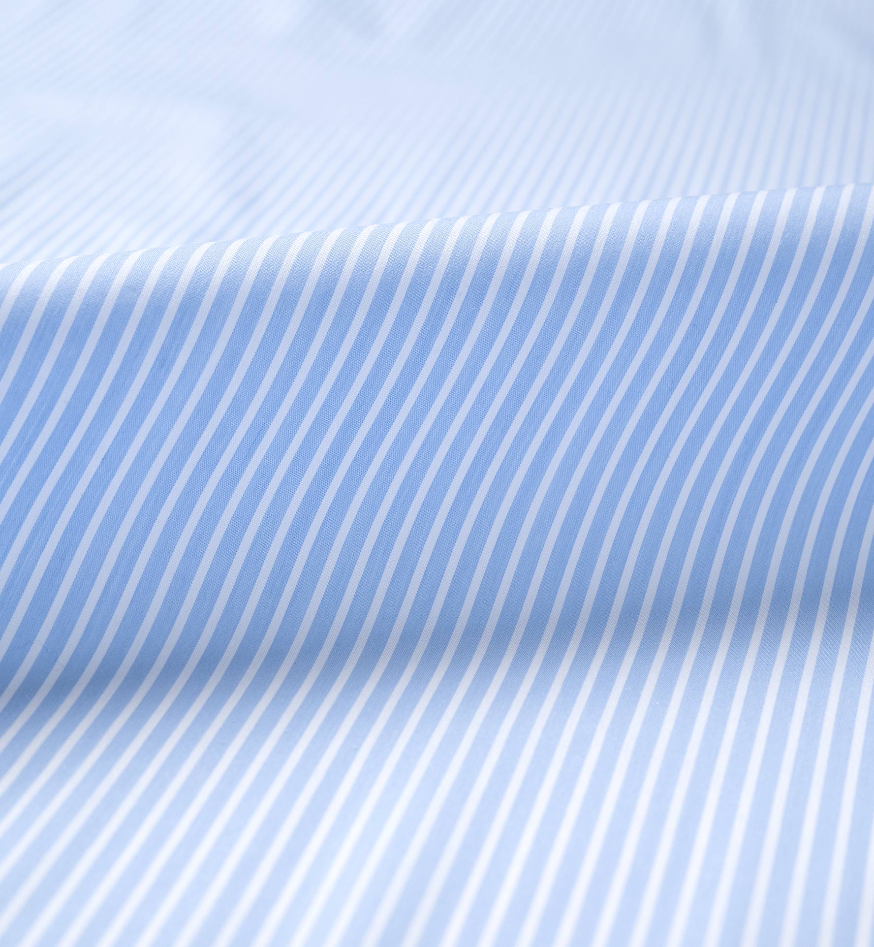 Light Blue Performance Blend Stripe Broadcloth Shirts by Proper Cloth