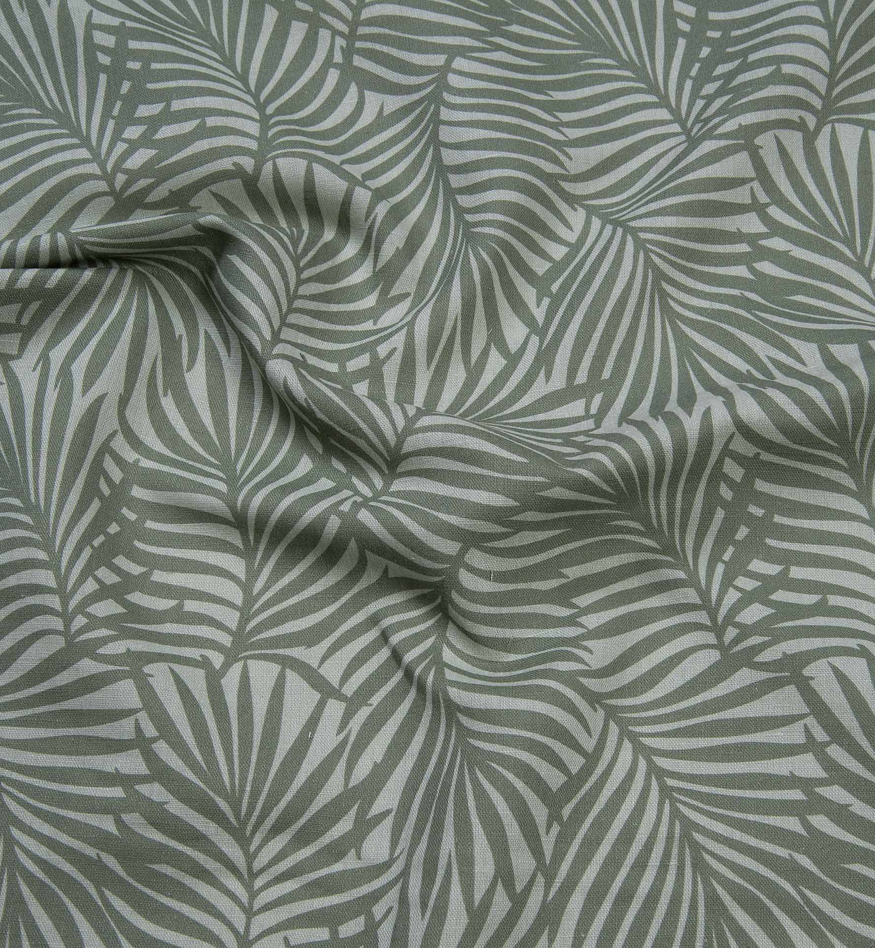 Sage Leaf Print Cotton Linen Blend Shirts by Proper Cloth