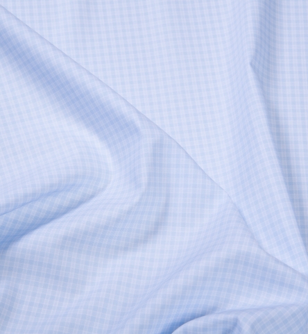Chambers Light Blue Check Shirts by Proper Cloth