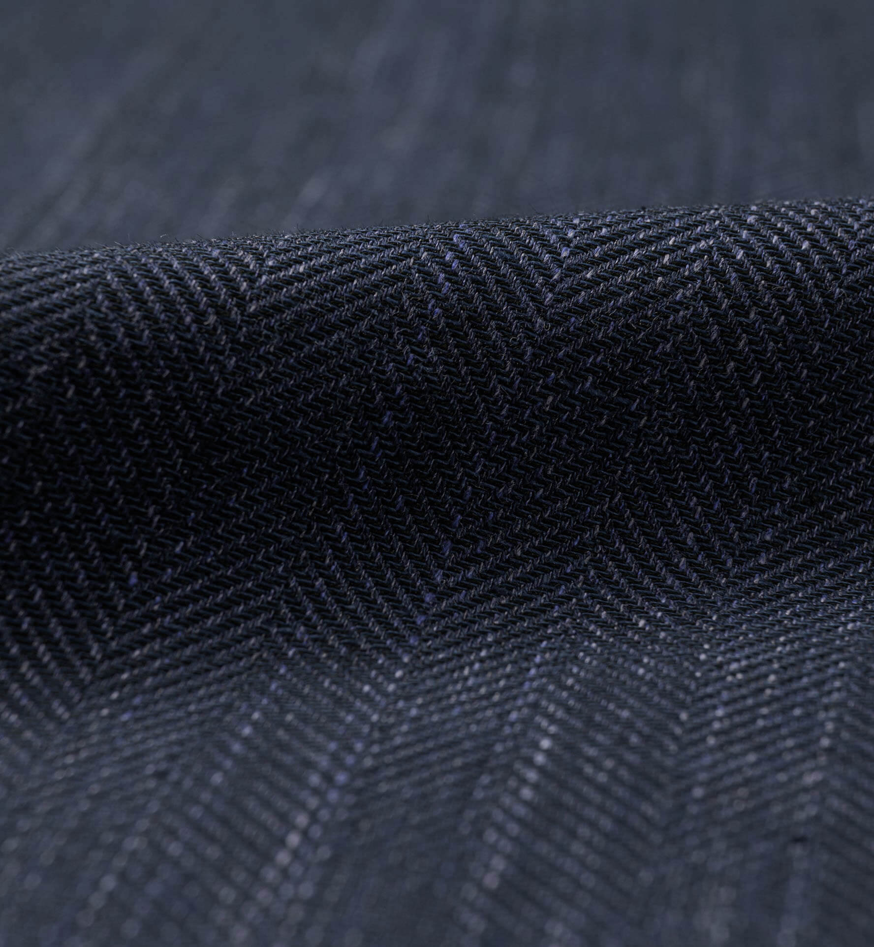 Canclini Navy Melange Herringbone Shirts by Proper Cloth
