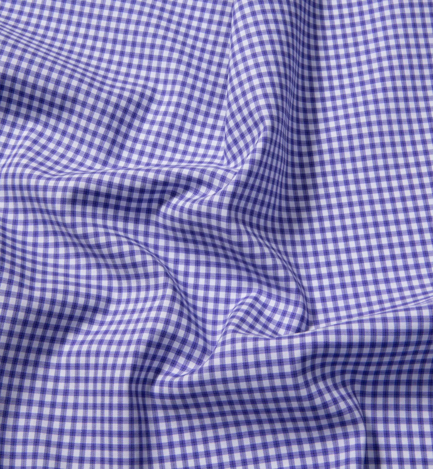 Charles Violet Small Check Shirts by Proper Cloth