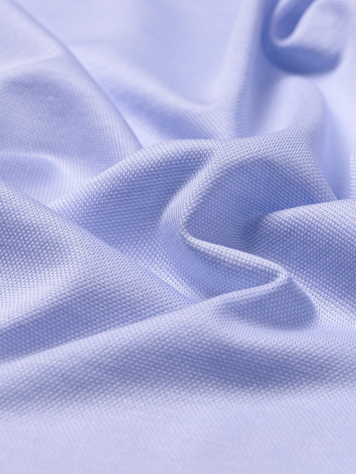 Light Blue Cotton Refined Knit Birdseye Shirts by Proper Cloth
