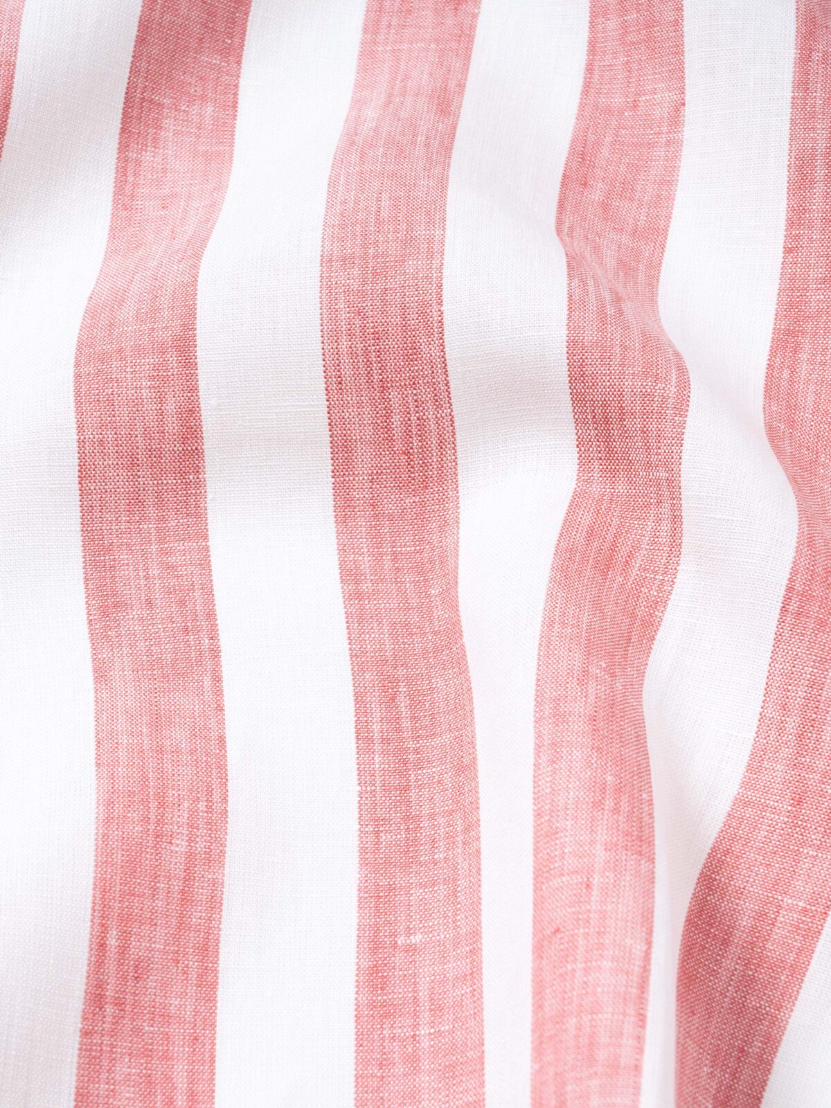 Portuguese Faded Red Wide Stripe Linen Shirts by Proper Cloth