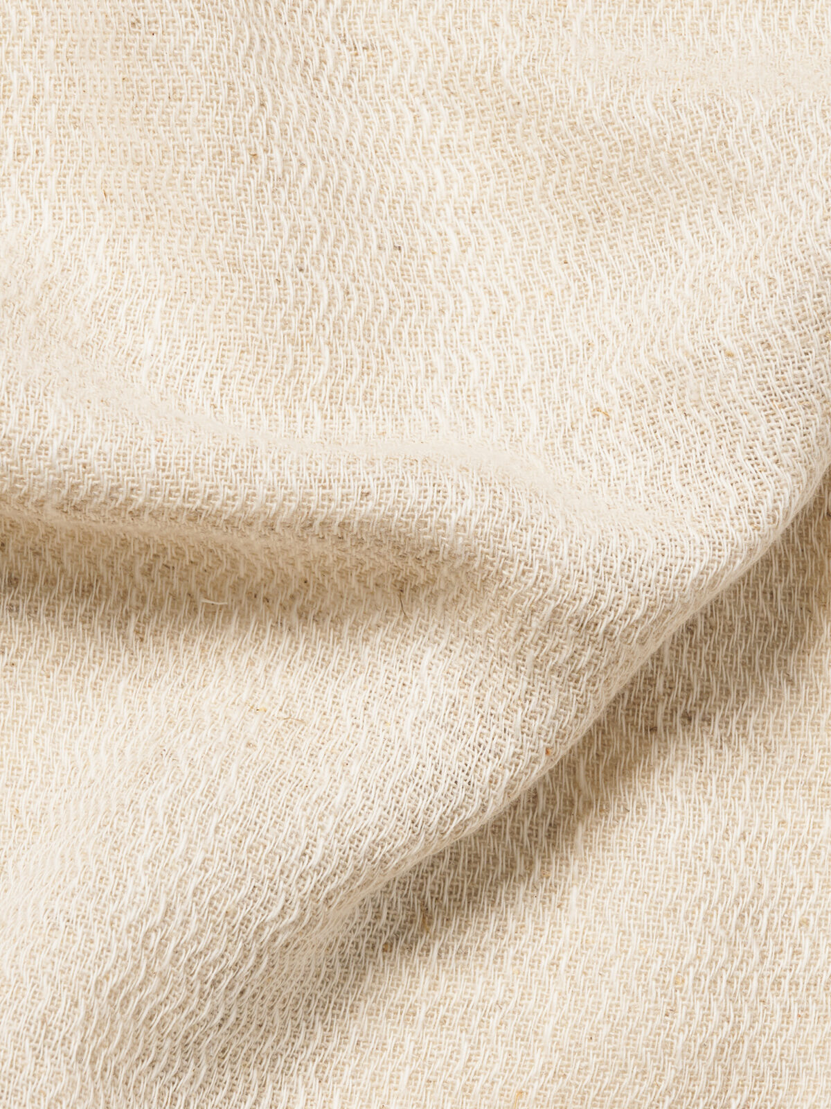 Undyed Beige Cotton and Linen Gauze Weave Shirts by Proper Cloth