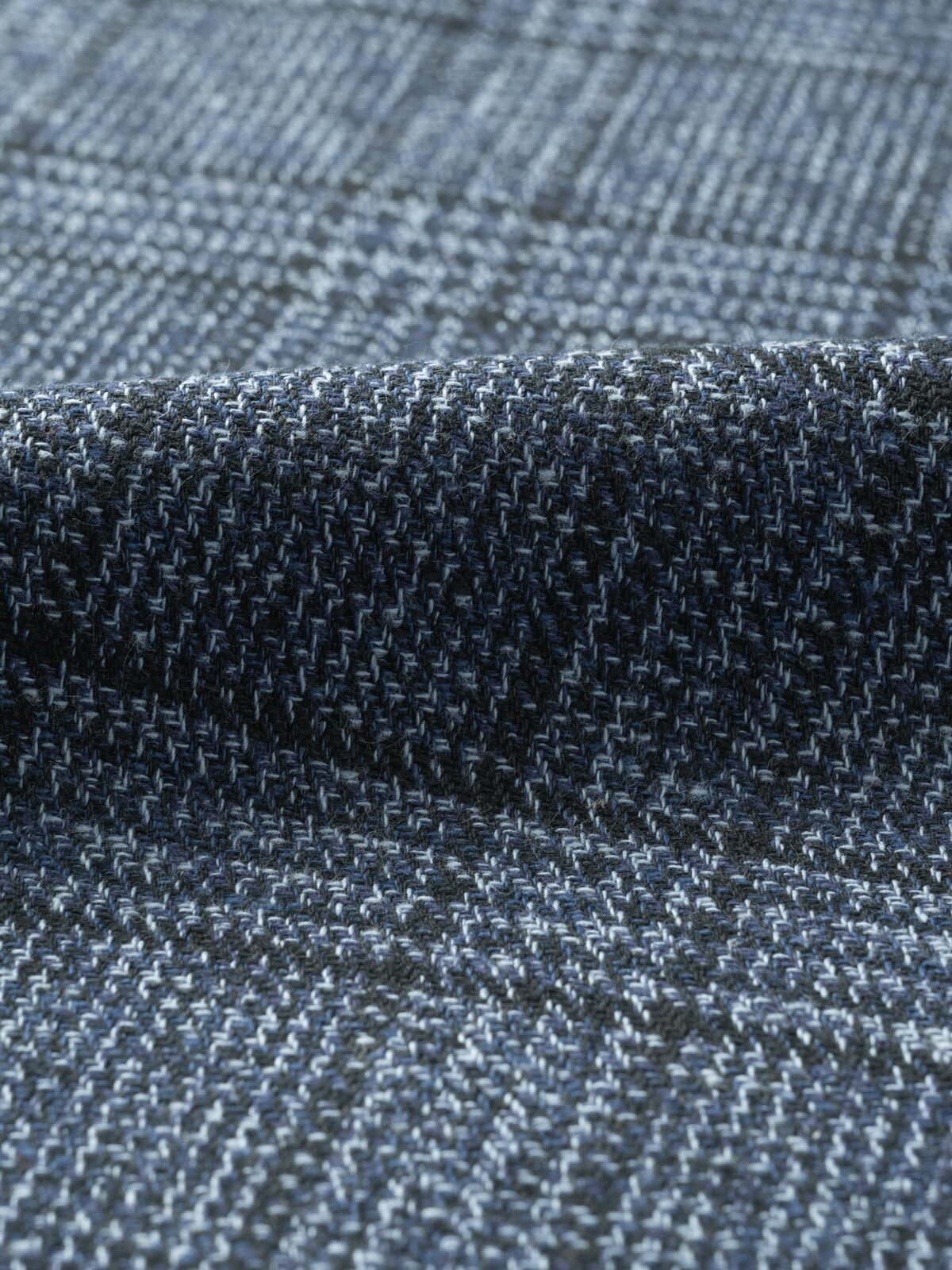 Japanese Navy Low Twist Glen Plaid Shirts by Proper Cloth