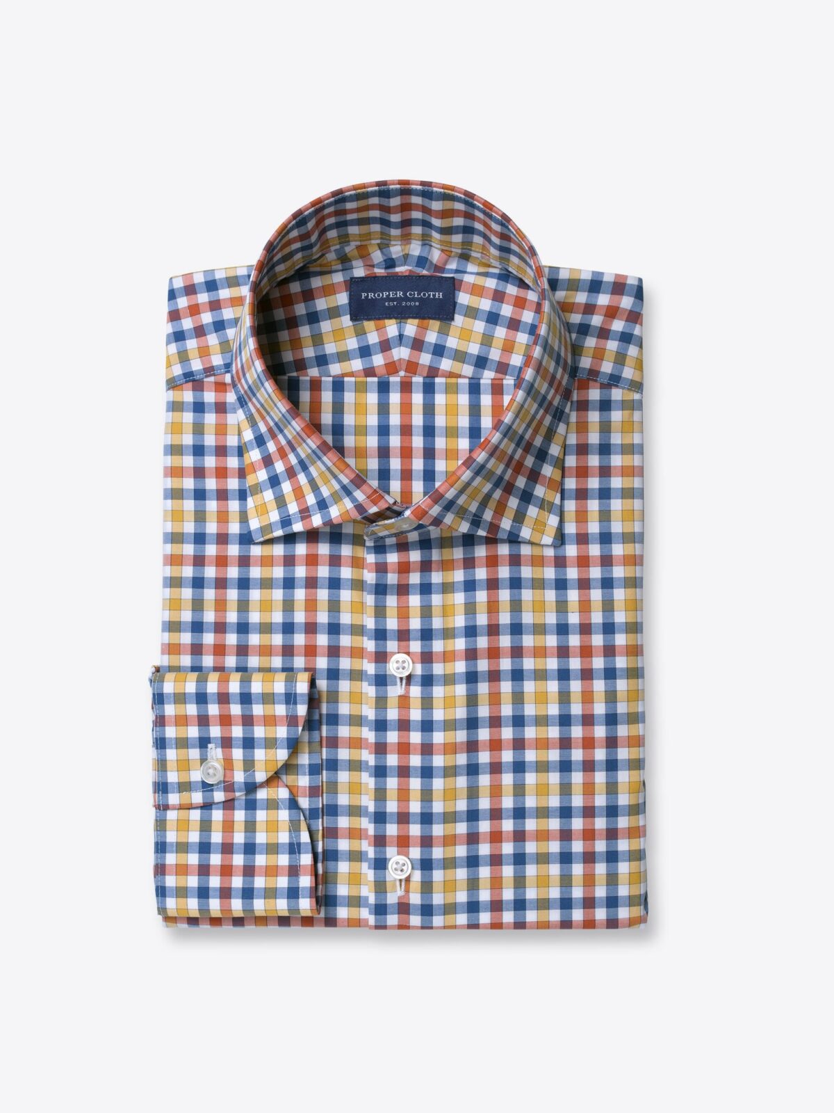 Canclini Multicolor Gingham Shirt by Proper Cloth