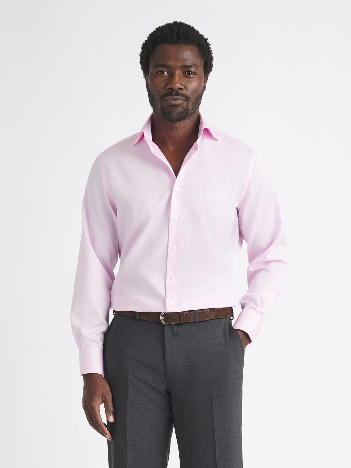 The Mayfair Wrinkle-Resistant Dress Shirt in Pink
