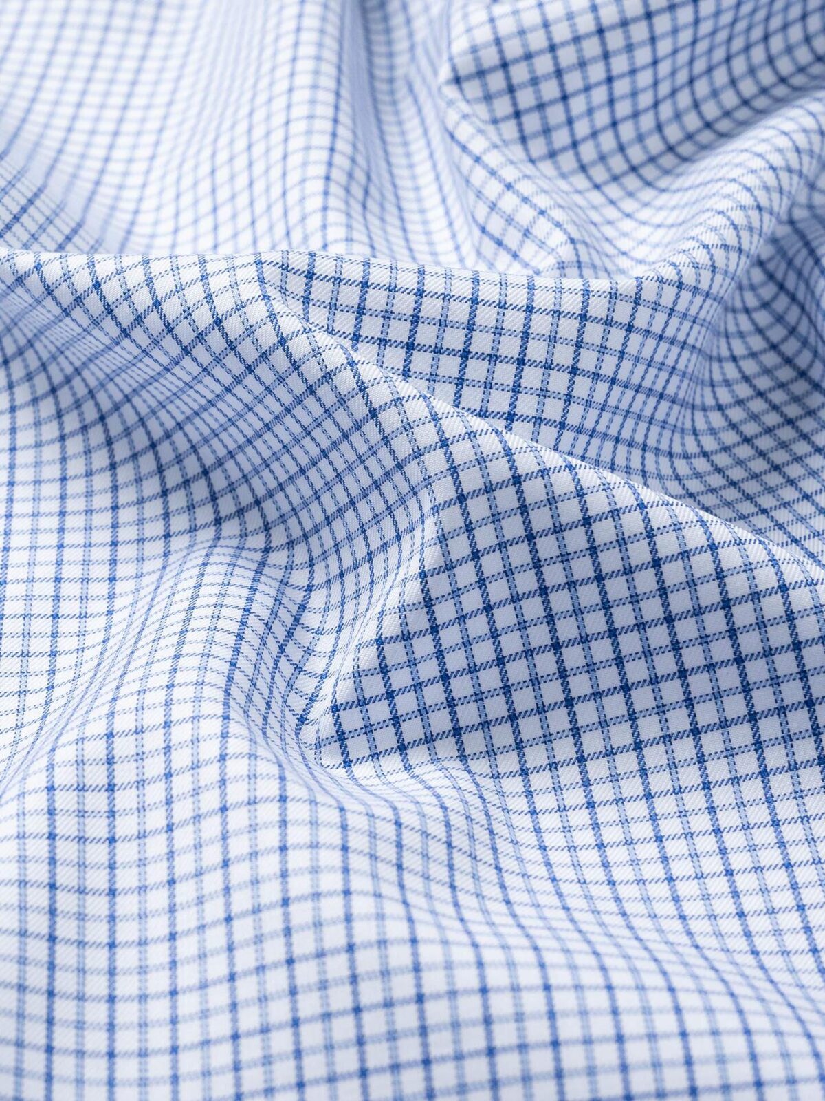 Greenwich Light Blue and Navy Tattersall Twill Shirts by Proper Cloth