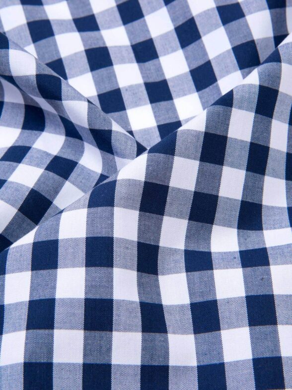 Navy Blue Large Gingham Shirts by Proper Cloth
