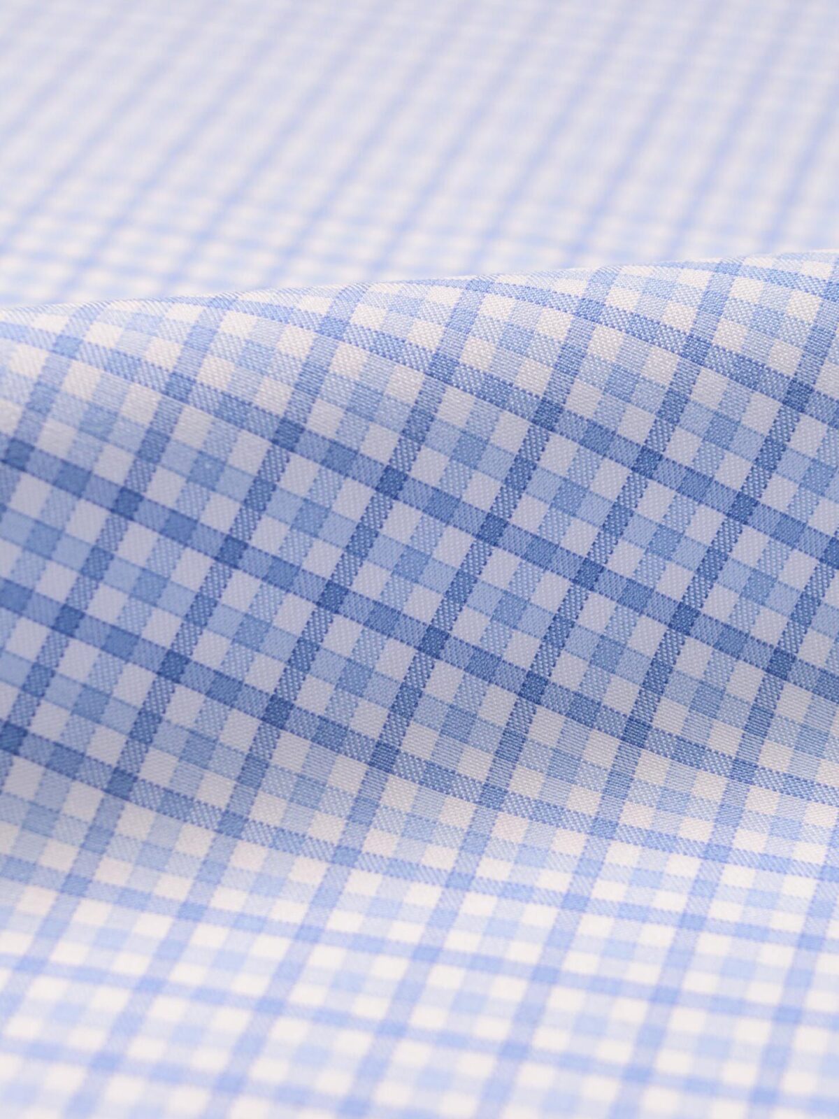 Thomas Mason Wrinkle-Resistant Light Blue Tattersall Shirts by Proper Cloth