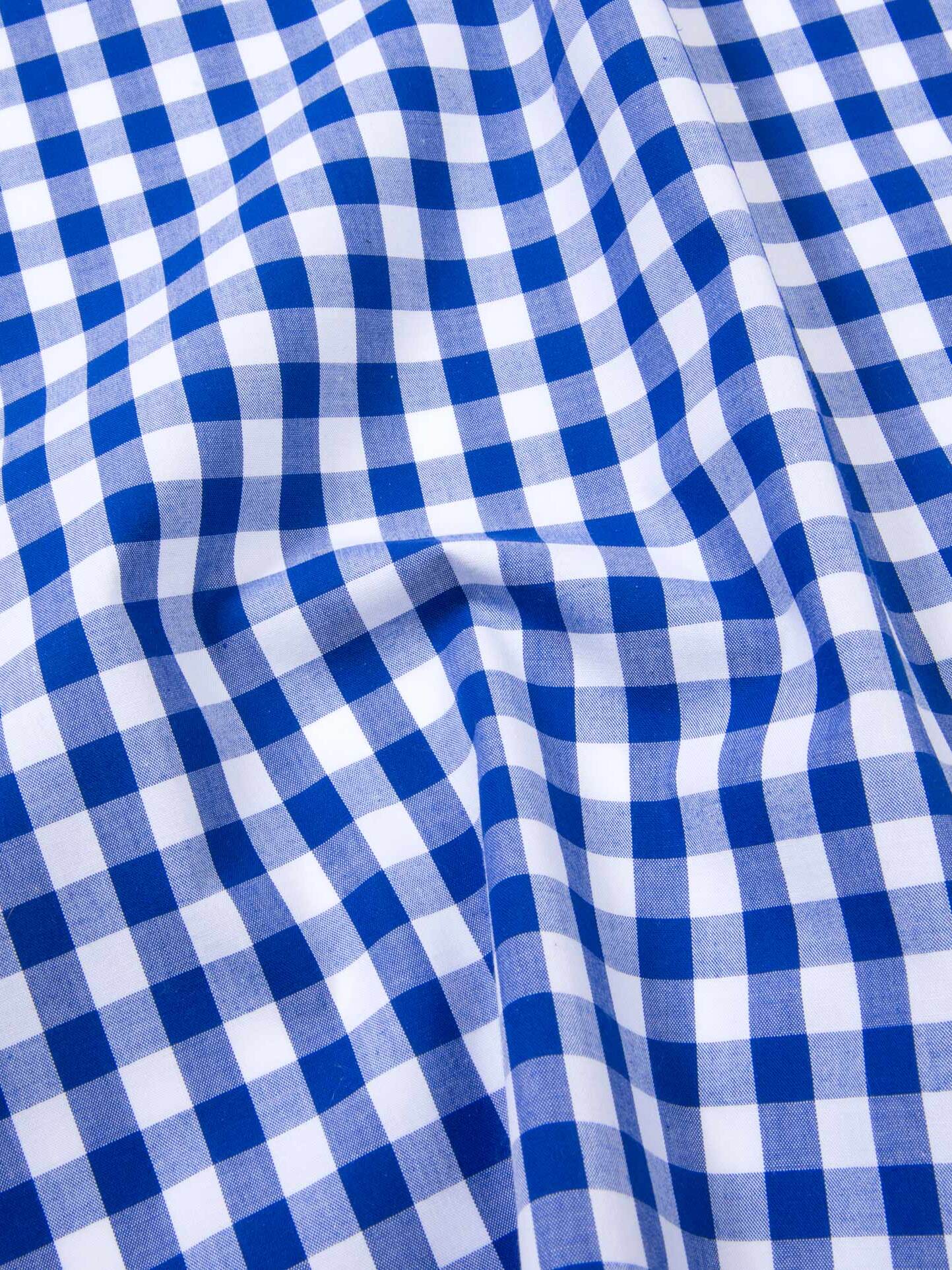 Royal Blue Large Gingham Shirts by Proper Cloth