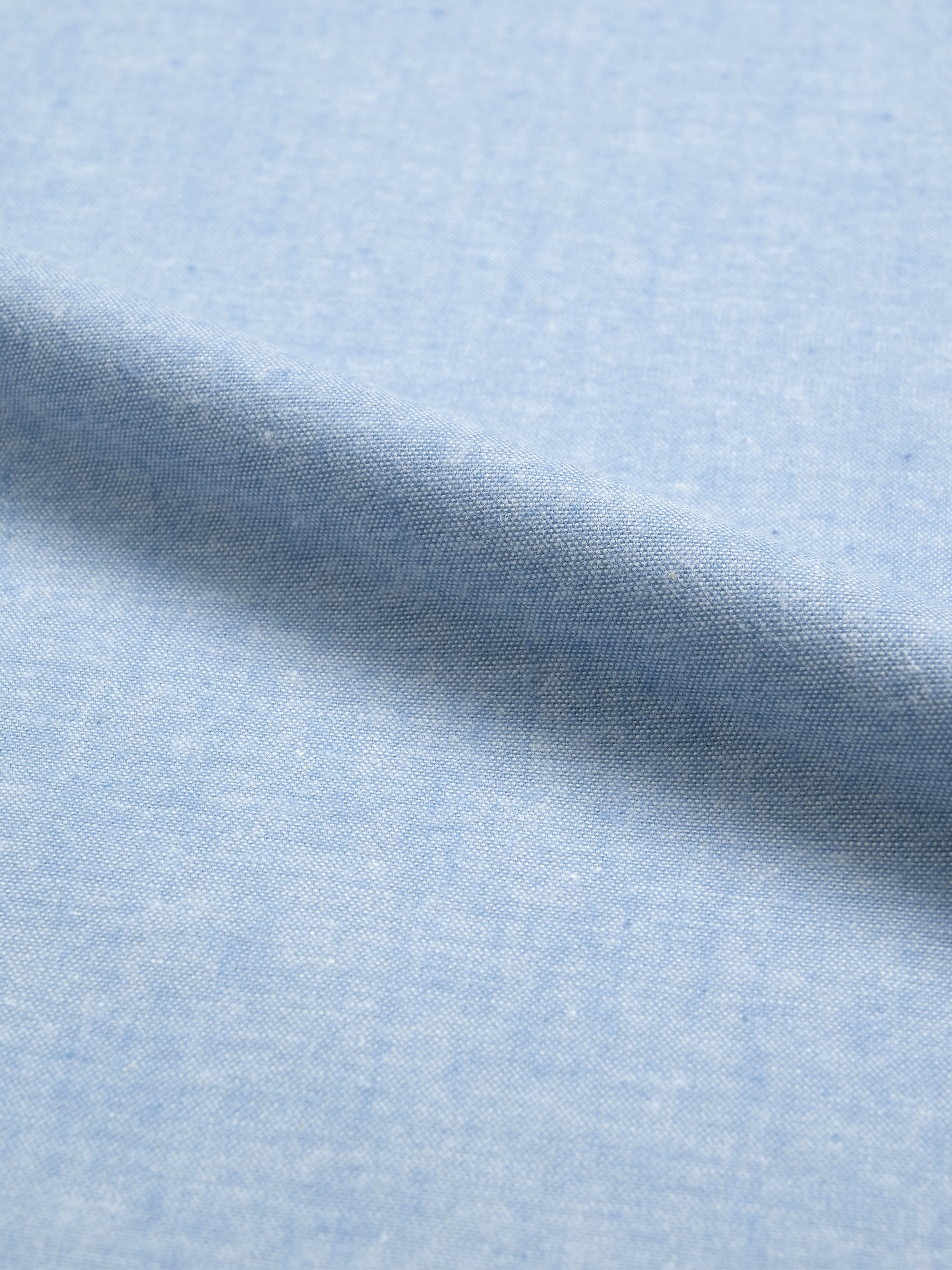 Portuguese Light Blue Brushed Chambray Shirts by Proper Cloth
