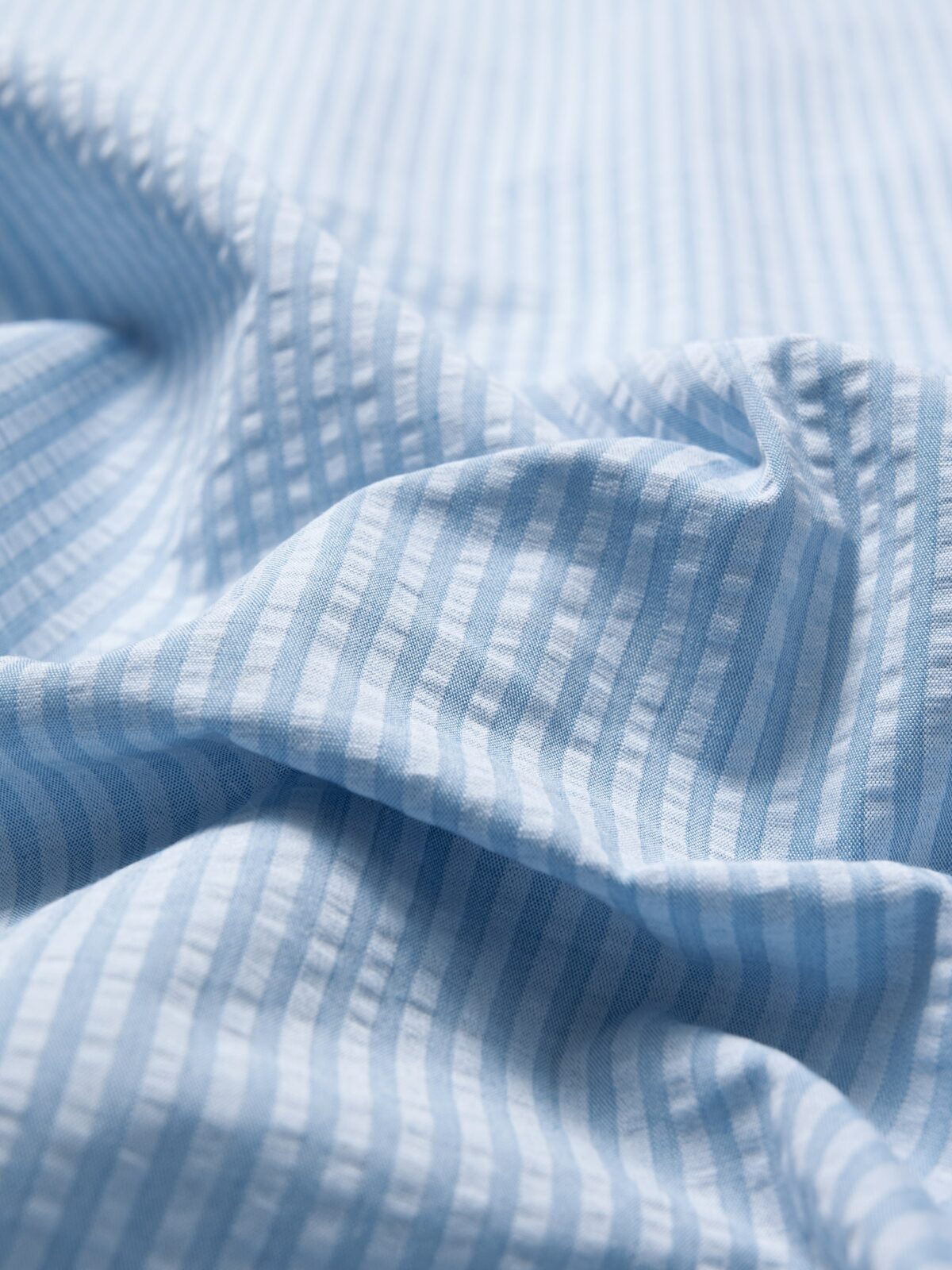 Portuguese Light Blue Tonal Seersucker Shirts by Proper Cloth