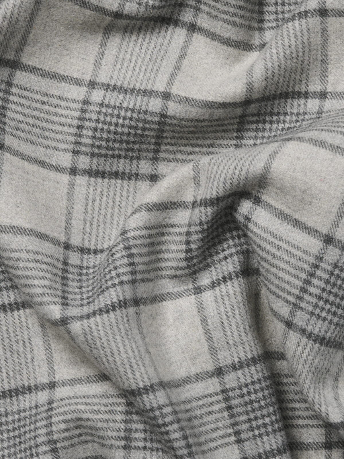 Canclini Light Grey Plaid Beacon Flannel Shirts by Proper Cloth