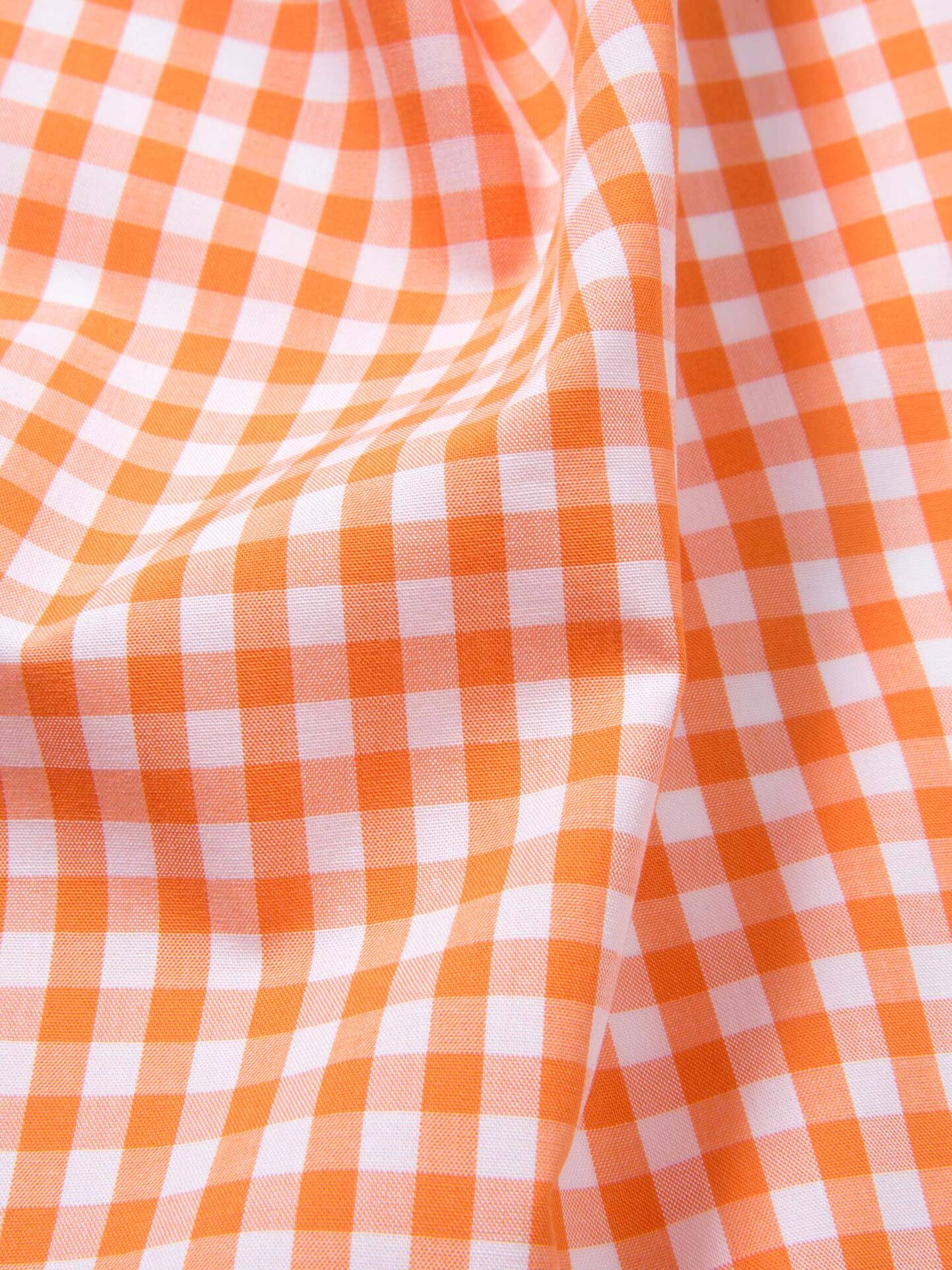 Medium Light Orange Gingham Shirts by Proper Cloth