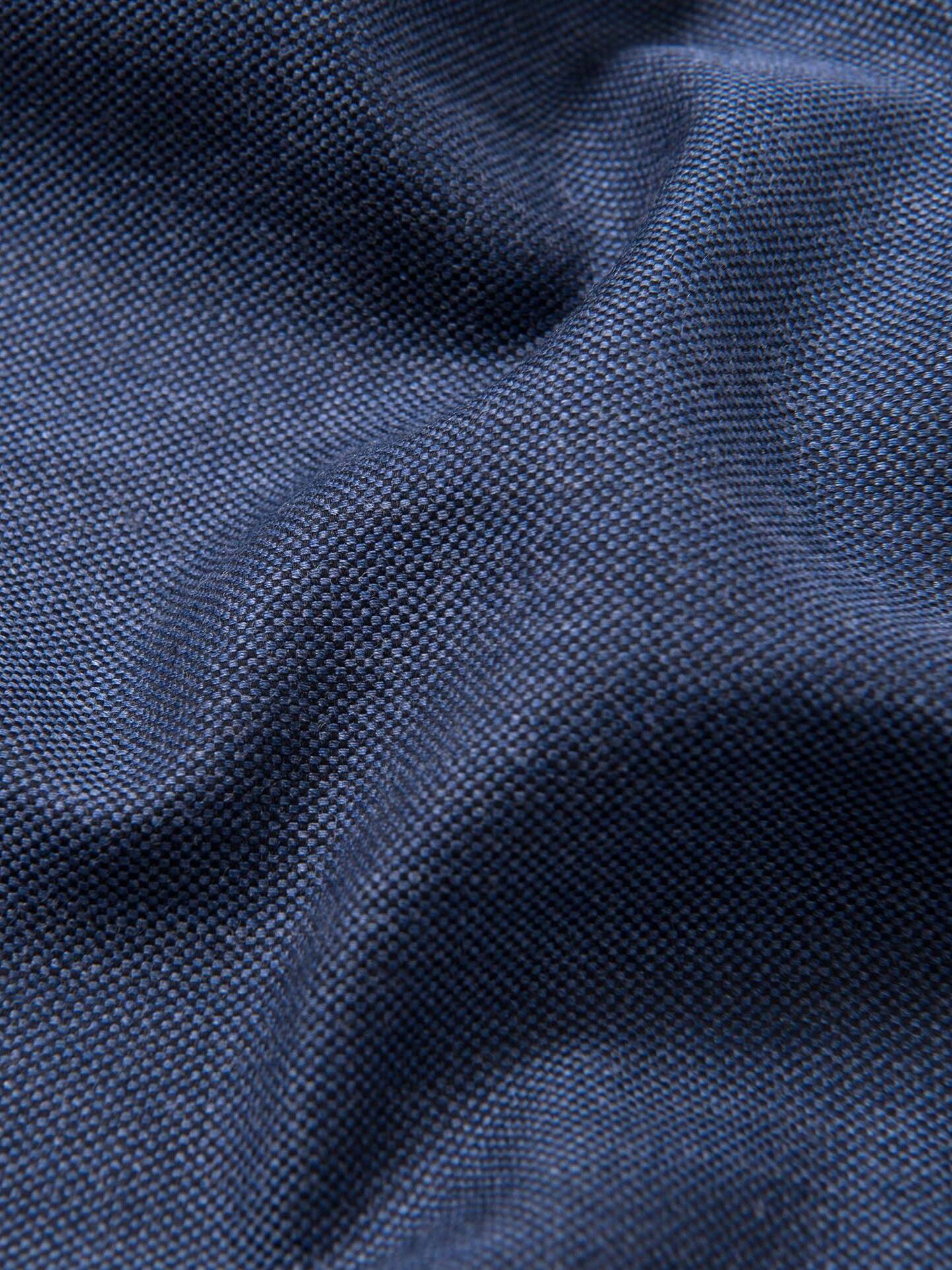 Navy Melange Oxford Shirts by Proper Cloth