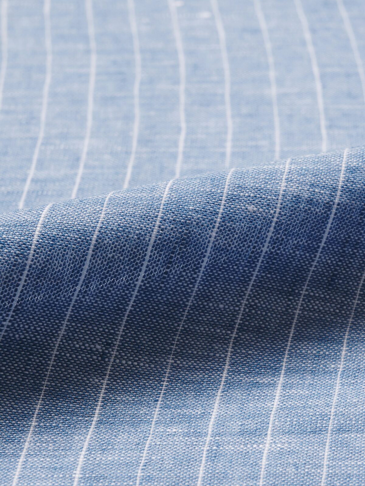 Baird McNutt Ocean Blue Reverse Stripe Irish Linen Shirts by Proper Cloth