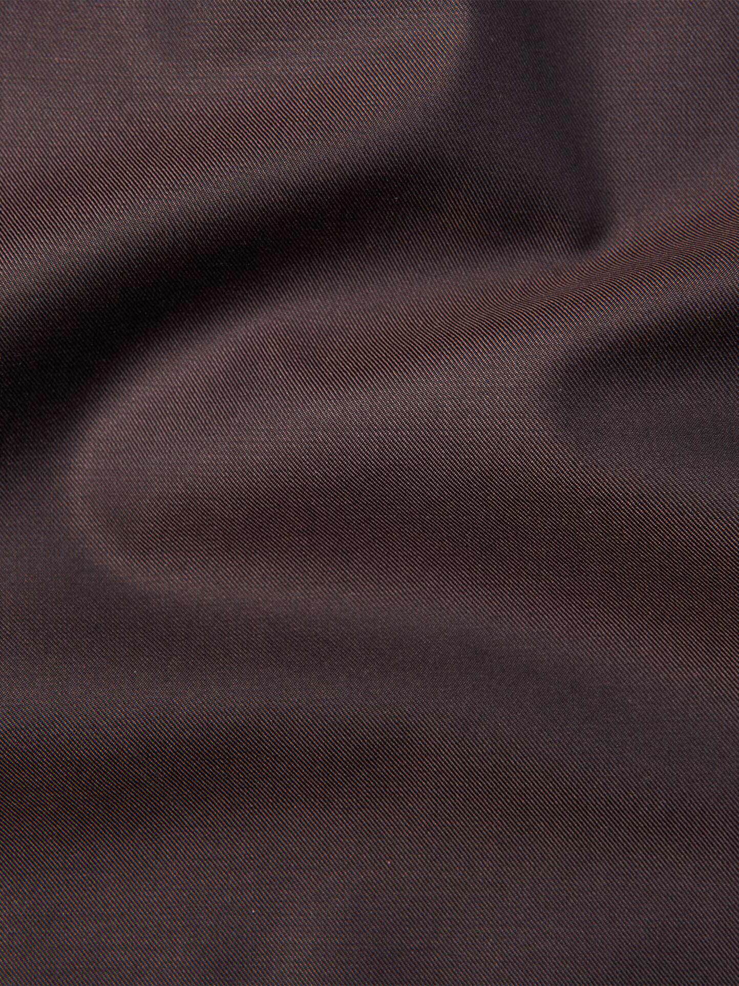 Greenwich Dark Brown Twill Shirts by Proper Cloth