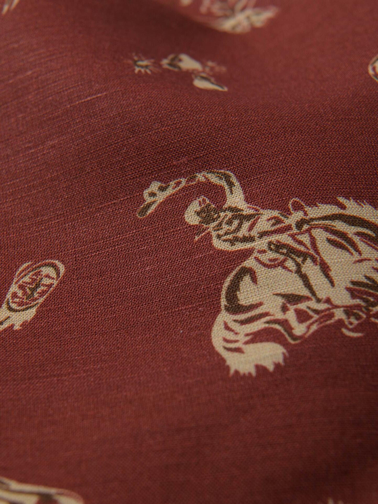 Rust Rodeo Print Cotton and Linen Shirts by Proper Cloth