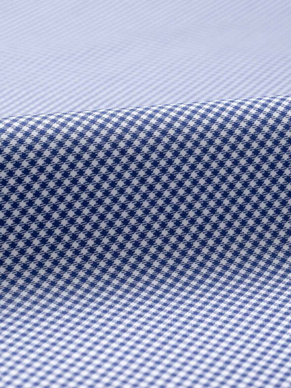 Greenwich Navy Mini Check Shirts by Proper Cloth