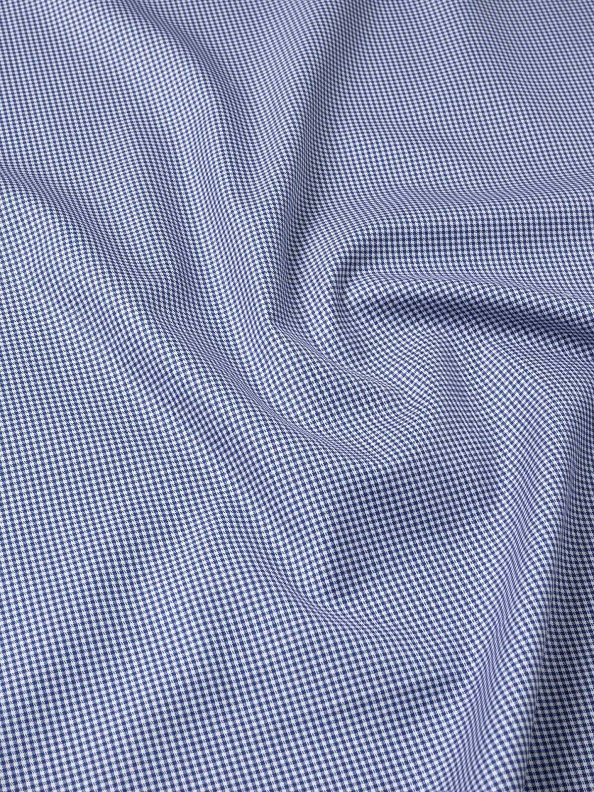 Greenwich Navy Mini Check Shirts by Proper Cloth