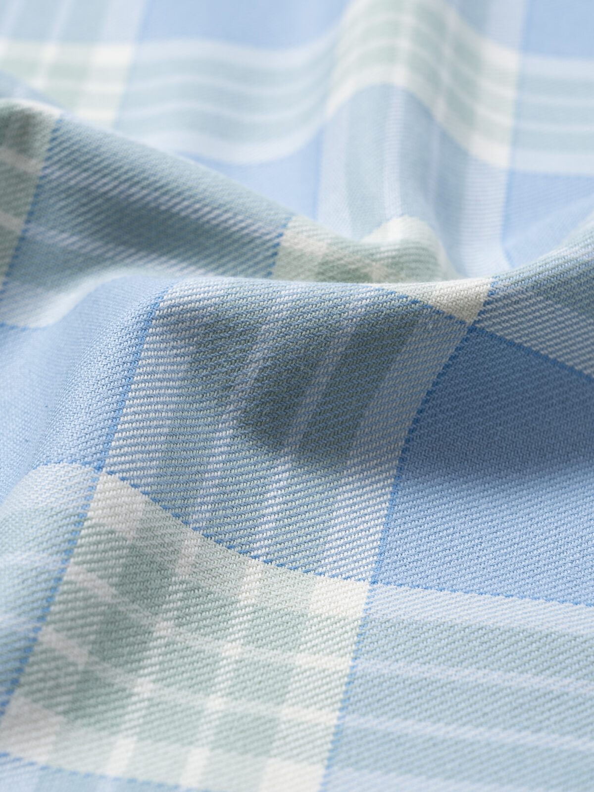 Faded Blue and Lime California Plaid Shirts by Proper Cloth