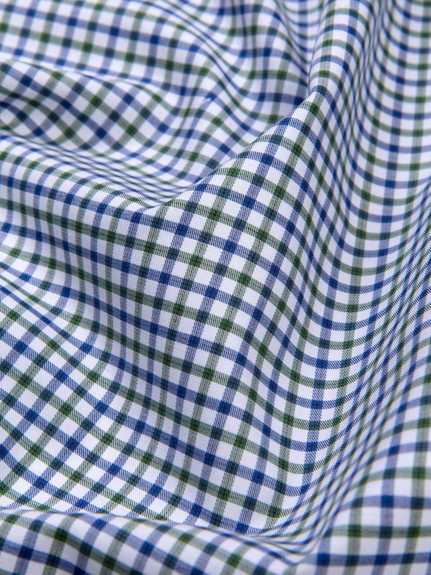 William Green and Blue Tattersall Shirts by Proper Cloth