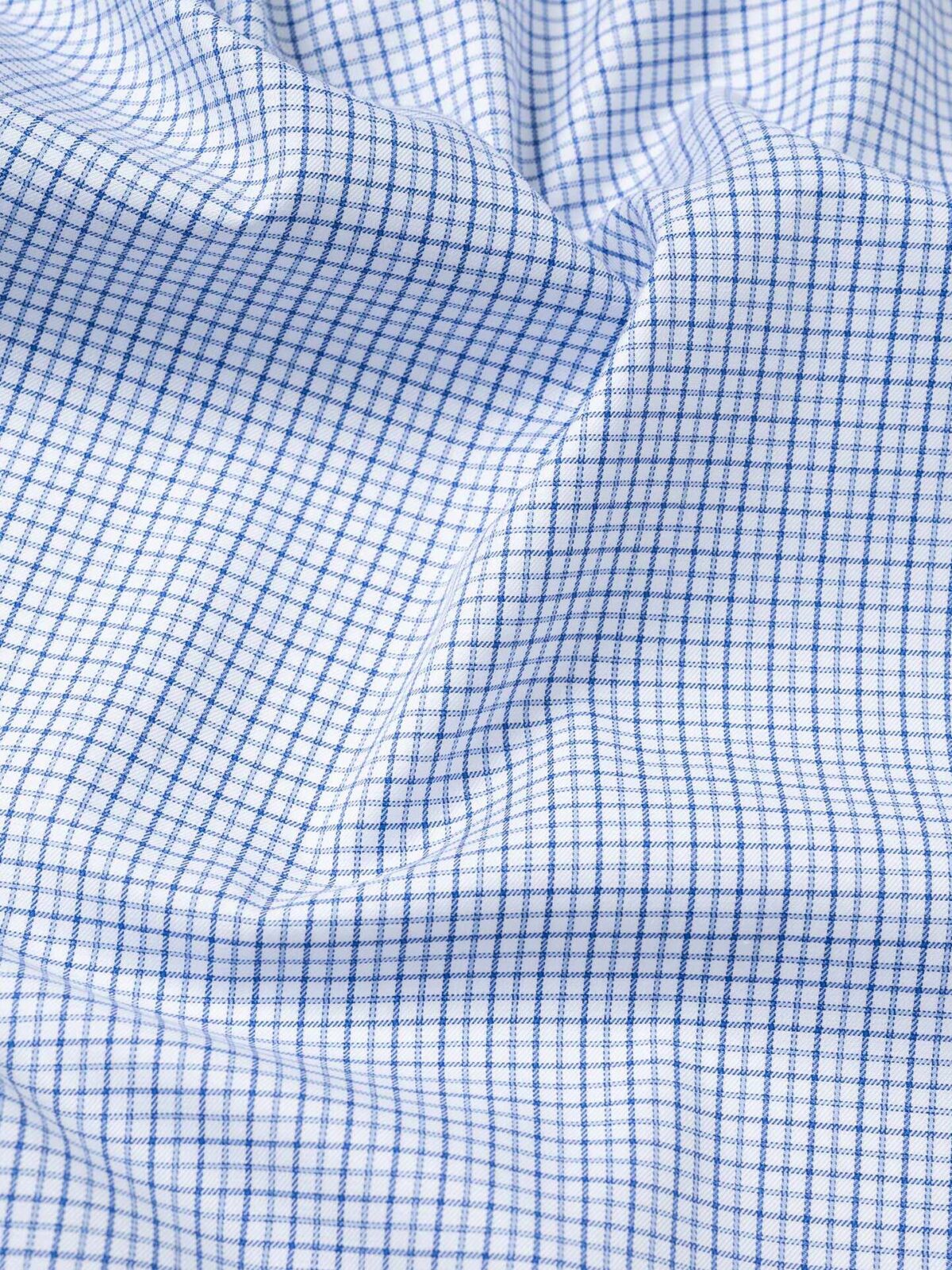 Greenwich Light Blue and Navy Tattersall Twill Shirts by Proper Cloth