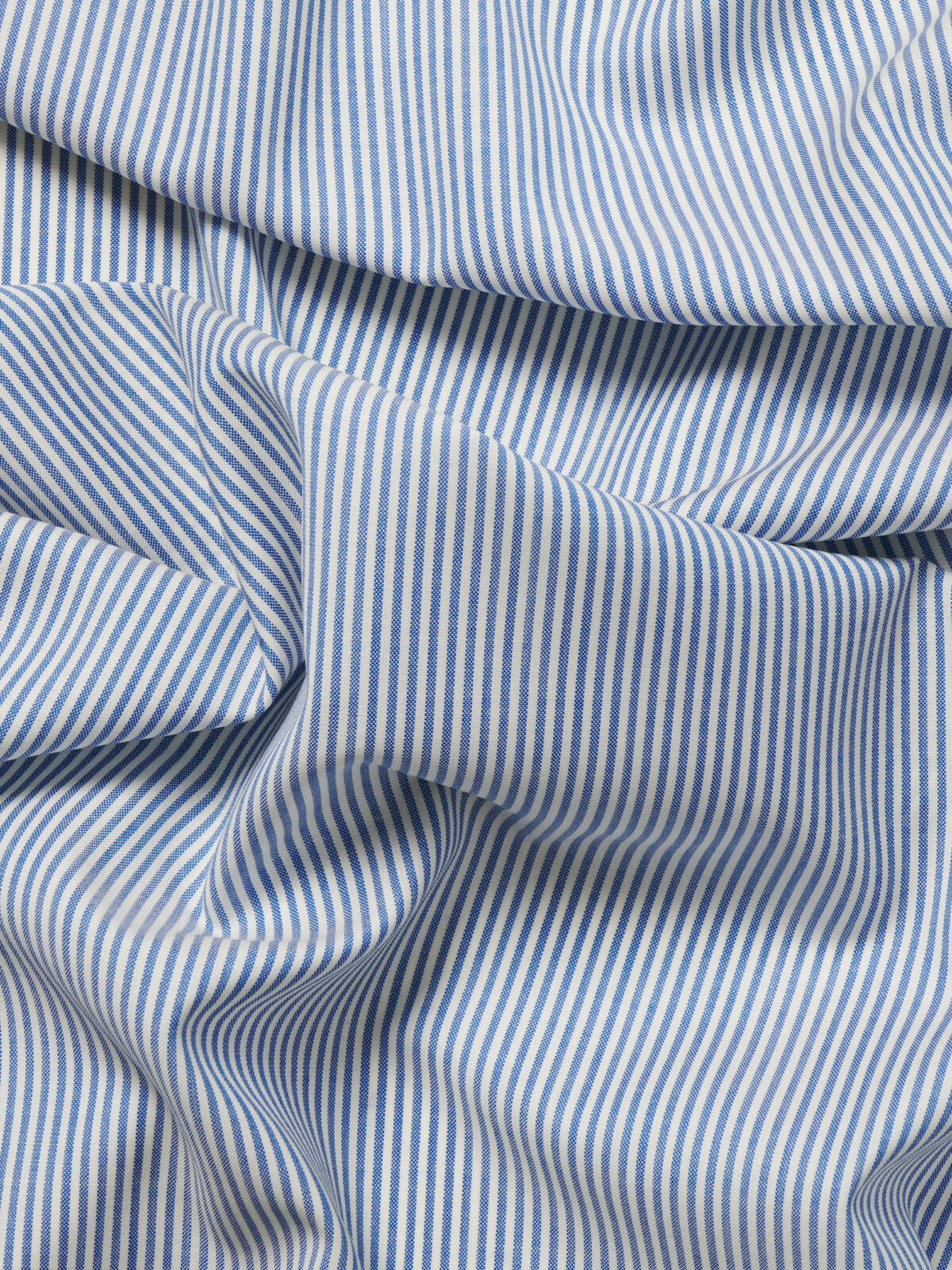 Reda Navy Stripe Merino Wool Shirts by Proper Cloth