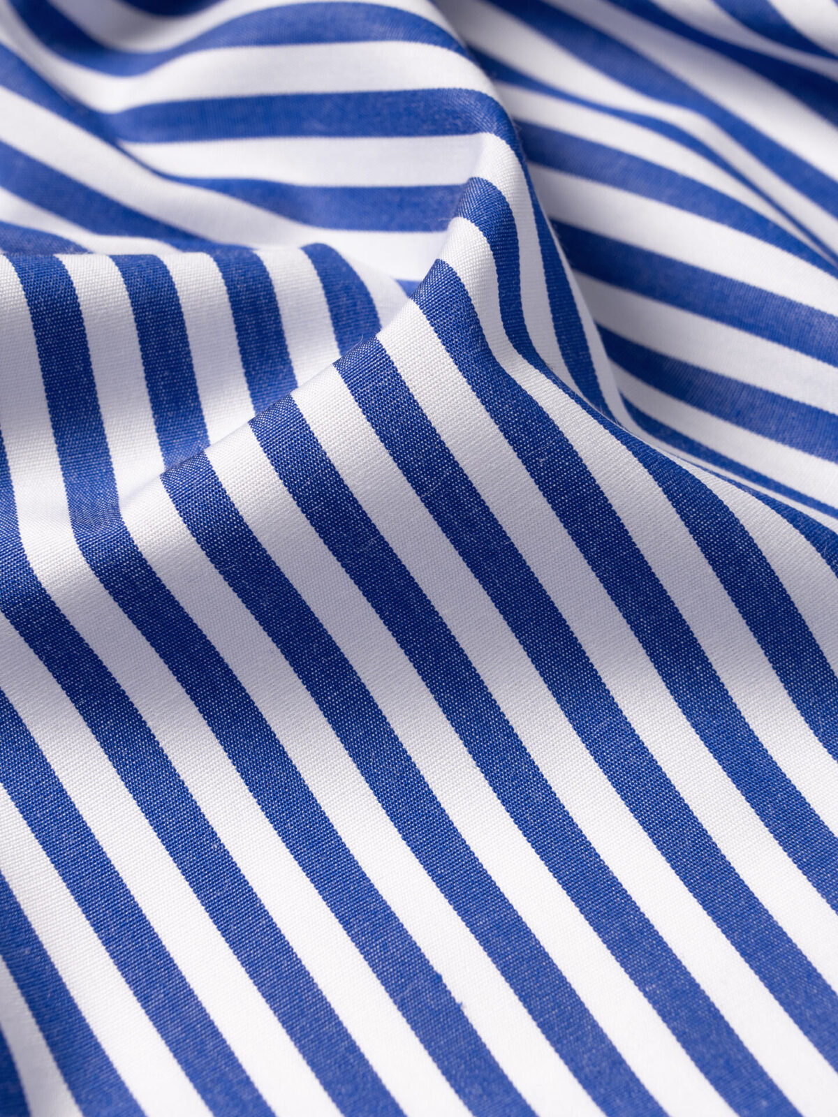 Stanton Royal Blue Bengal Stripe 120s Broadcloth Shirts by Proper Cloth