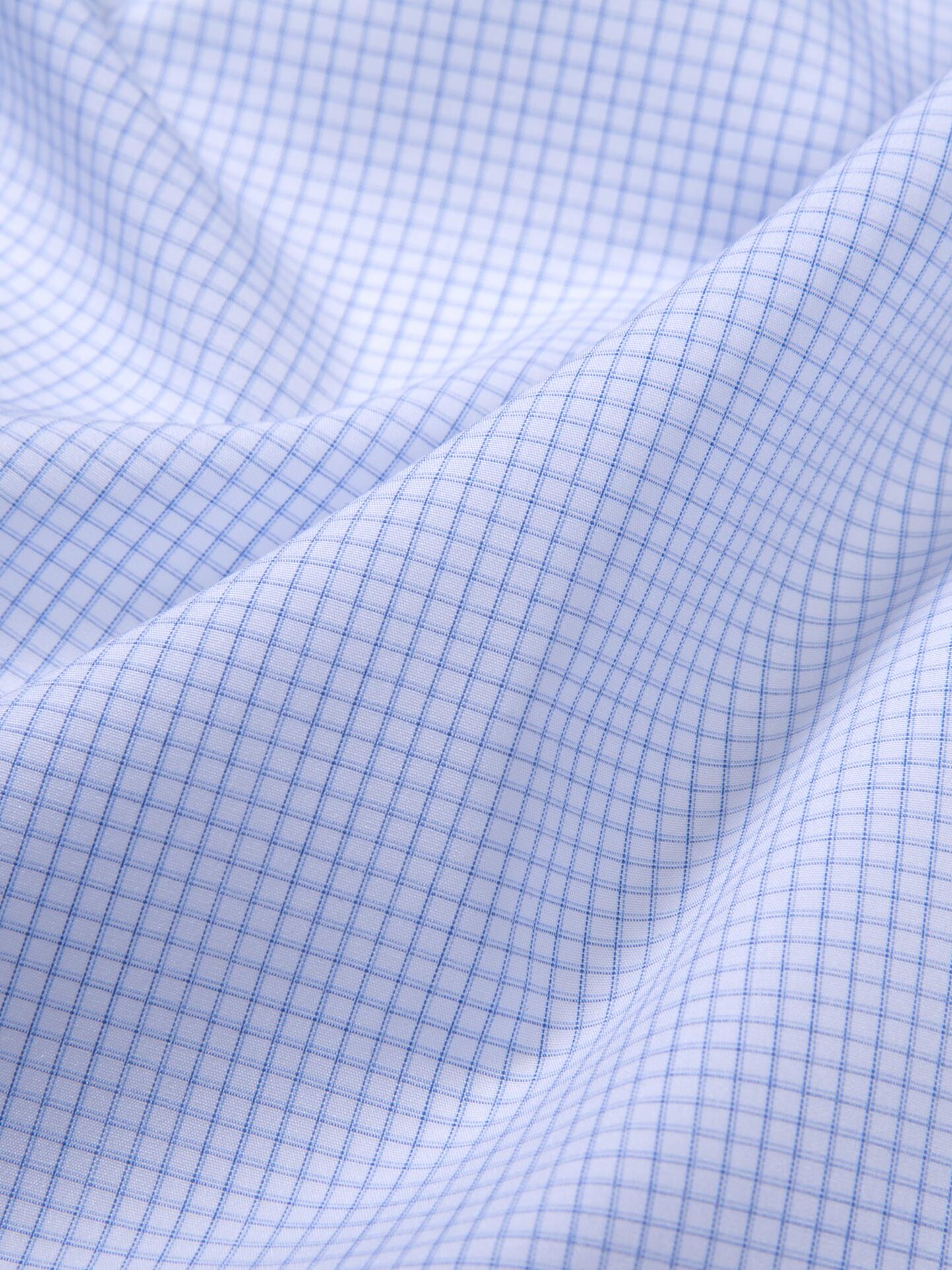 Madison Light Blue Mini Shadow Check Shirts by Proper Cloth