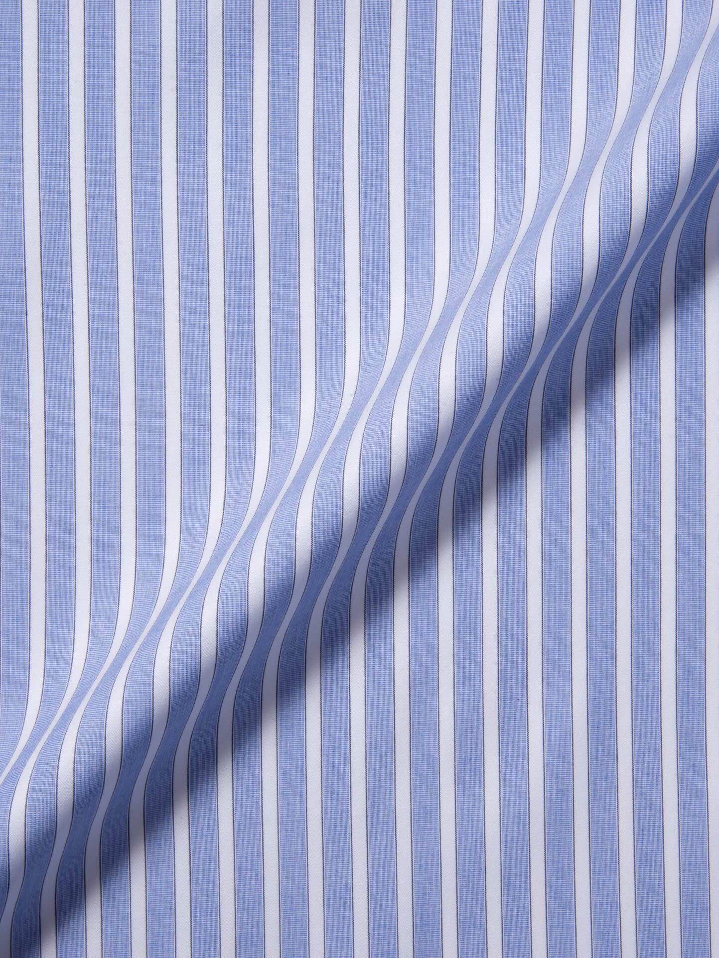 Blue 120s End-on-End Stripe Shirts by Proper Cloth