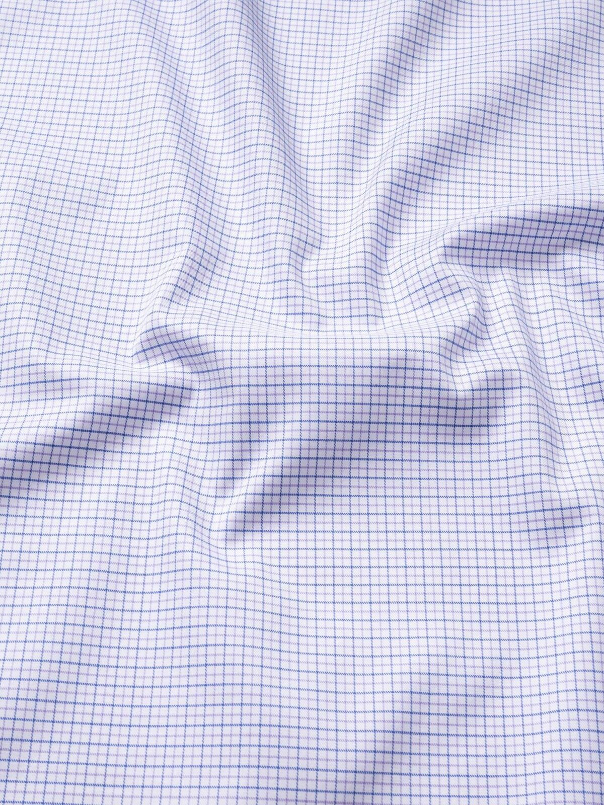 Non-Iron Stretch Supima Blue and Lavender Tattersall Shirts by Proper Cloth
