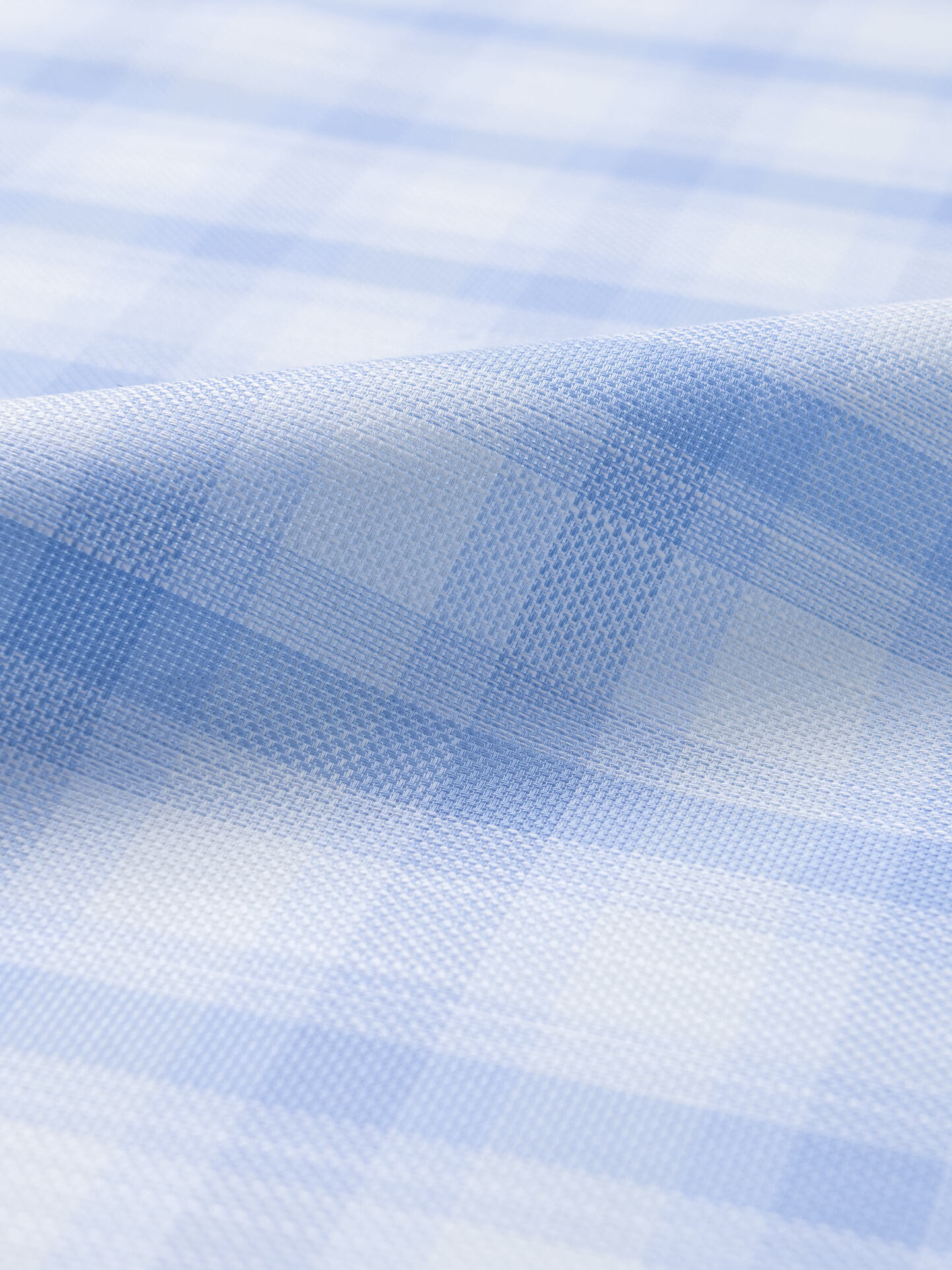 Light Blue Tonal Pique Check Shirts by Proper Cloth
