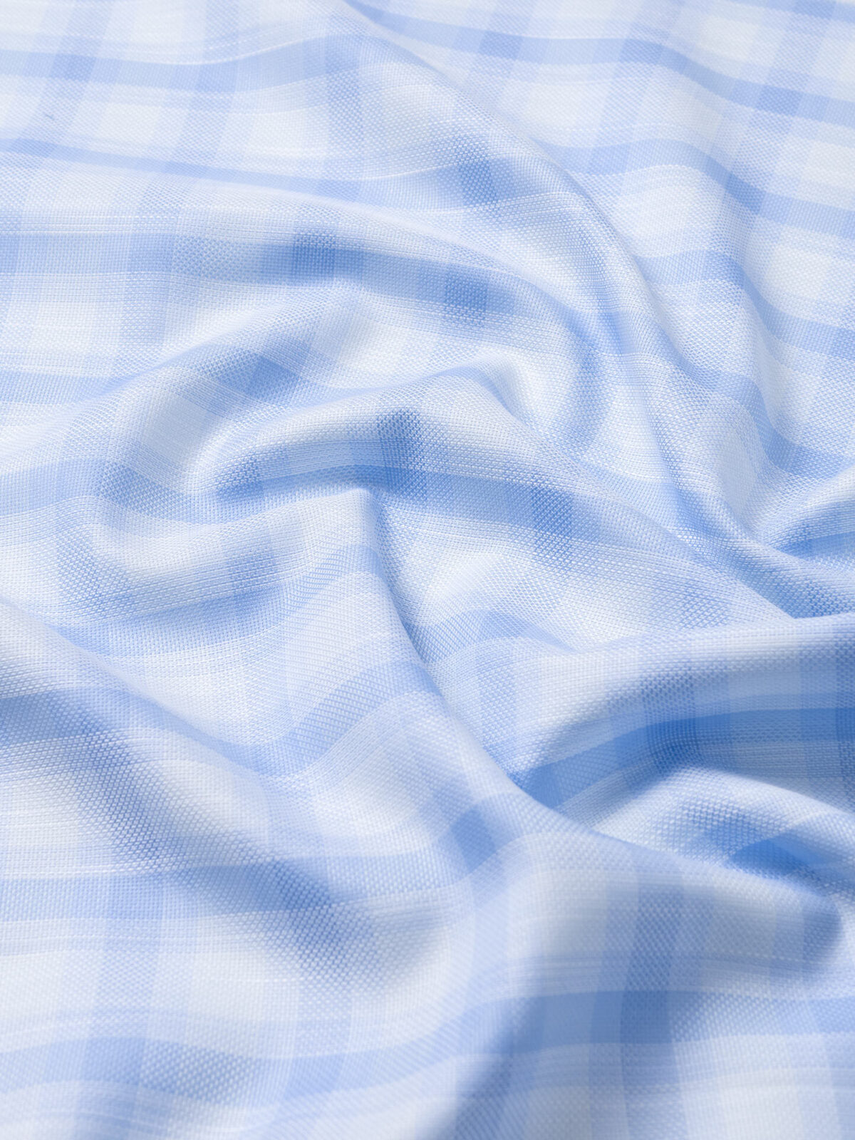 Light Blue Tonal Pique Check Shirts by Proper Cloth