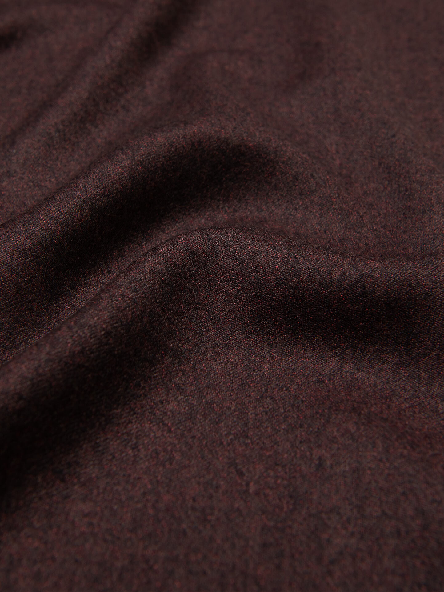 Reda Burgundy Melange Merino Wool Flannel Shirts by Proper Cloth