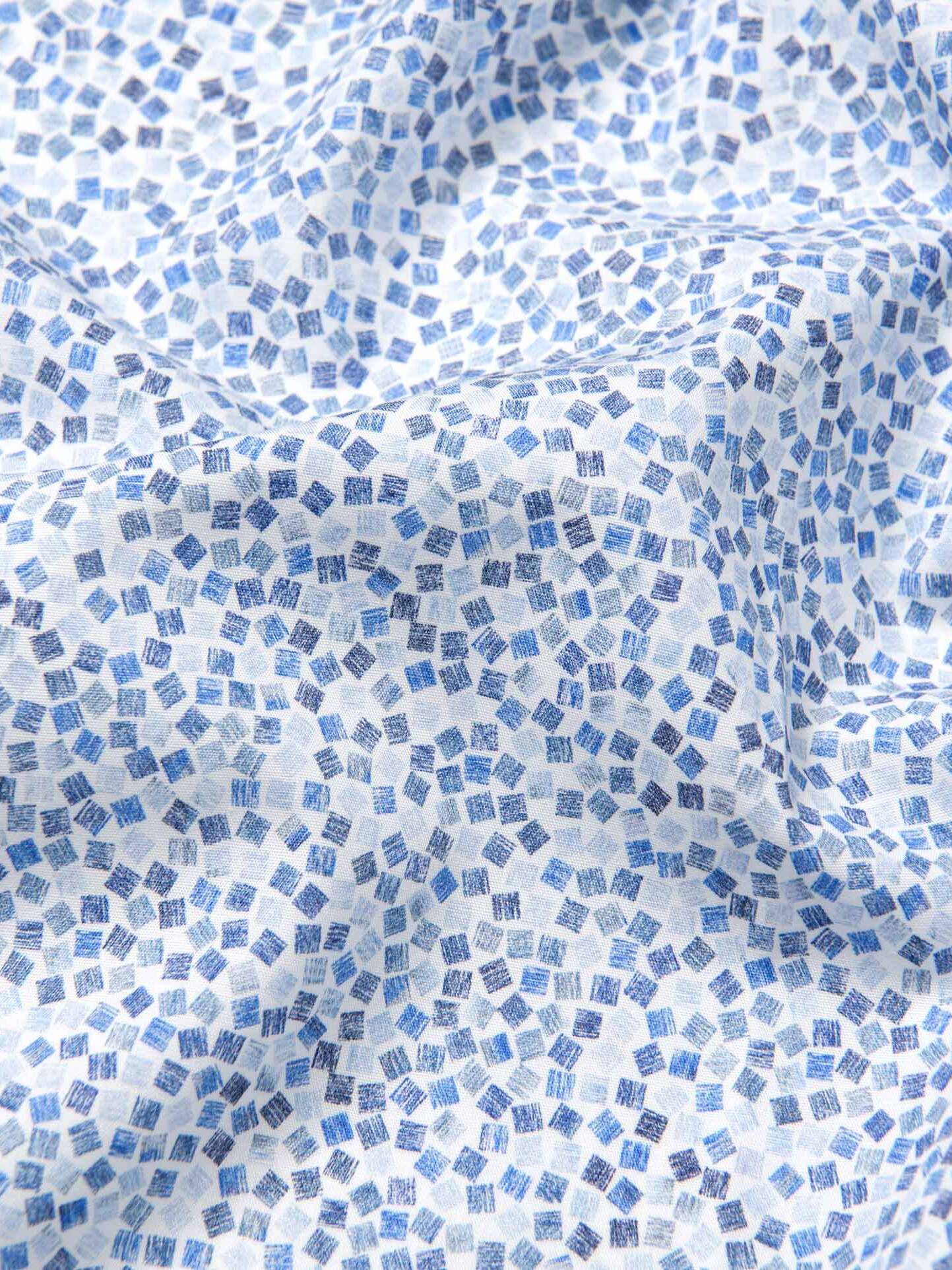 Organic Blue Confetti Block Print Shirts by Proper Cloth
