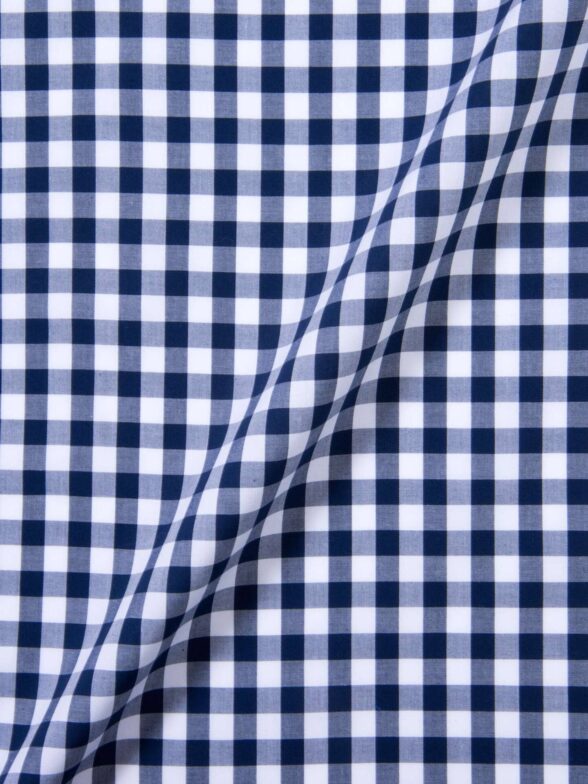Navy Blue Large Gingham Shirts by Proper Cloth