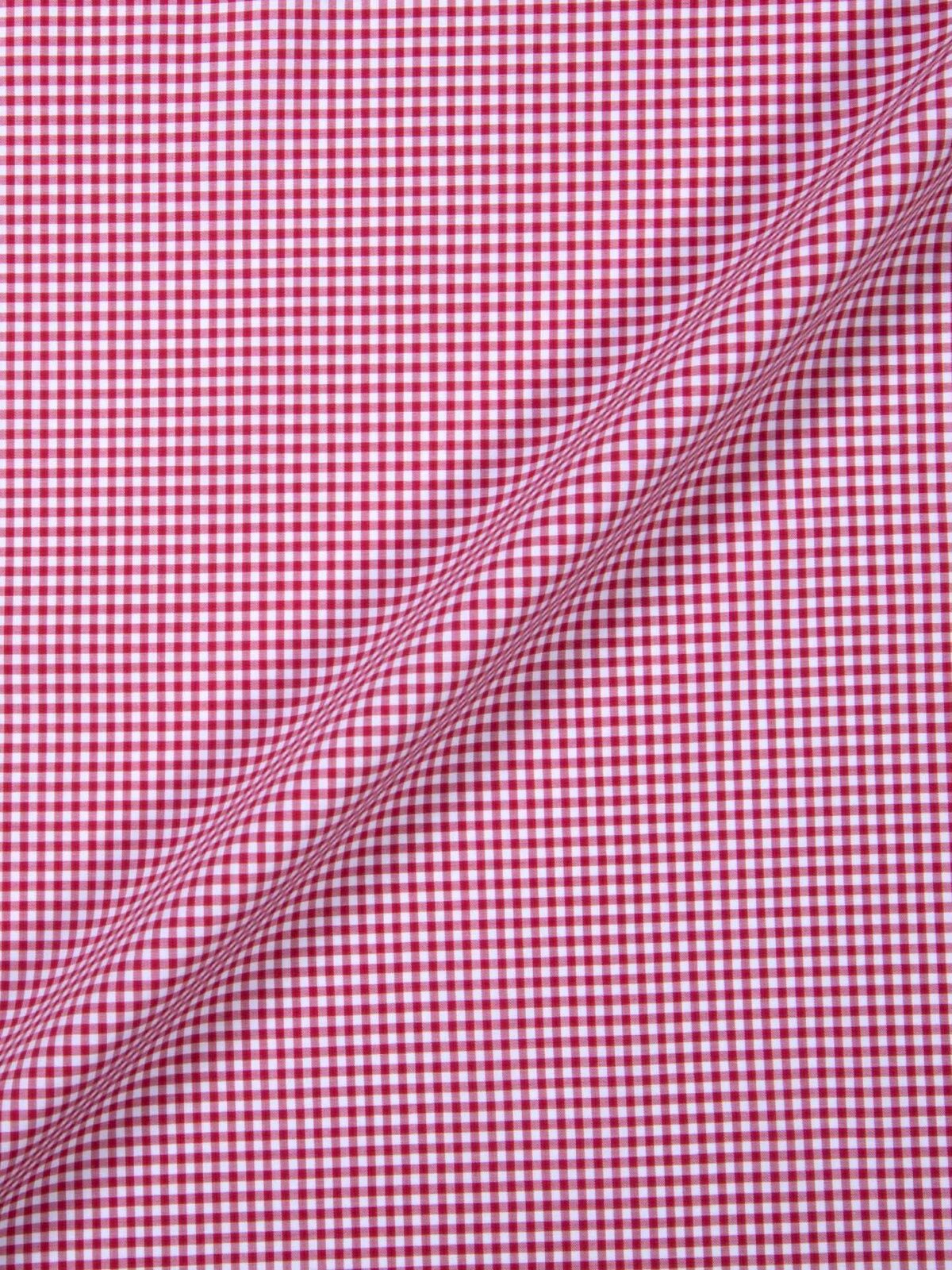 Charles Red Small Check Shirts by Proper Cloth