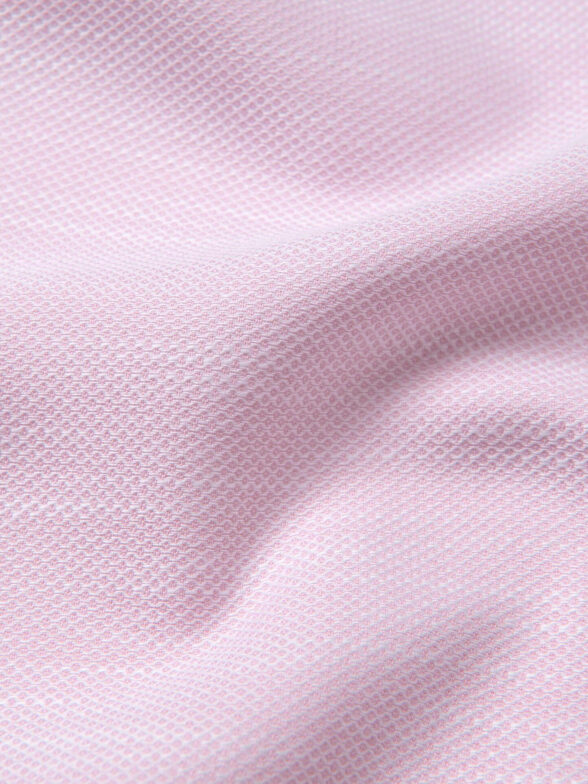 Amalfi Pink Stretch Pique Shirts by Proper Cloth