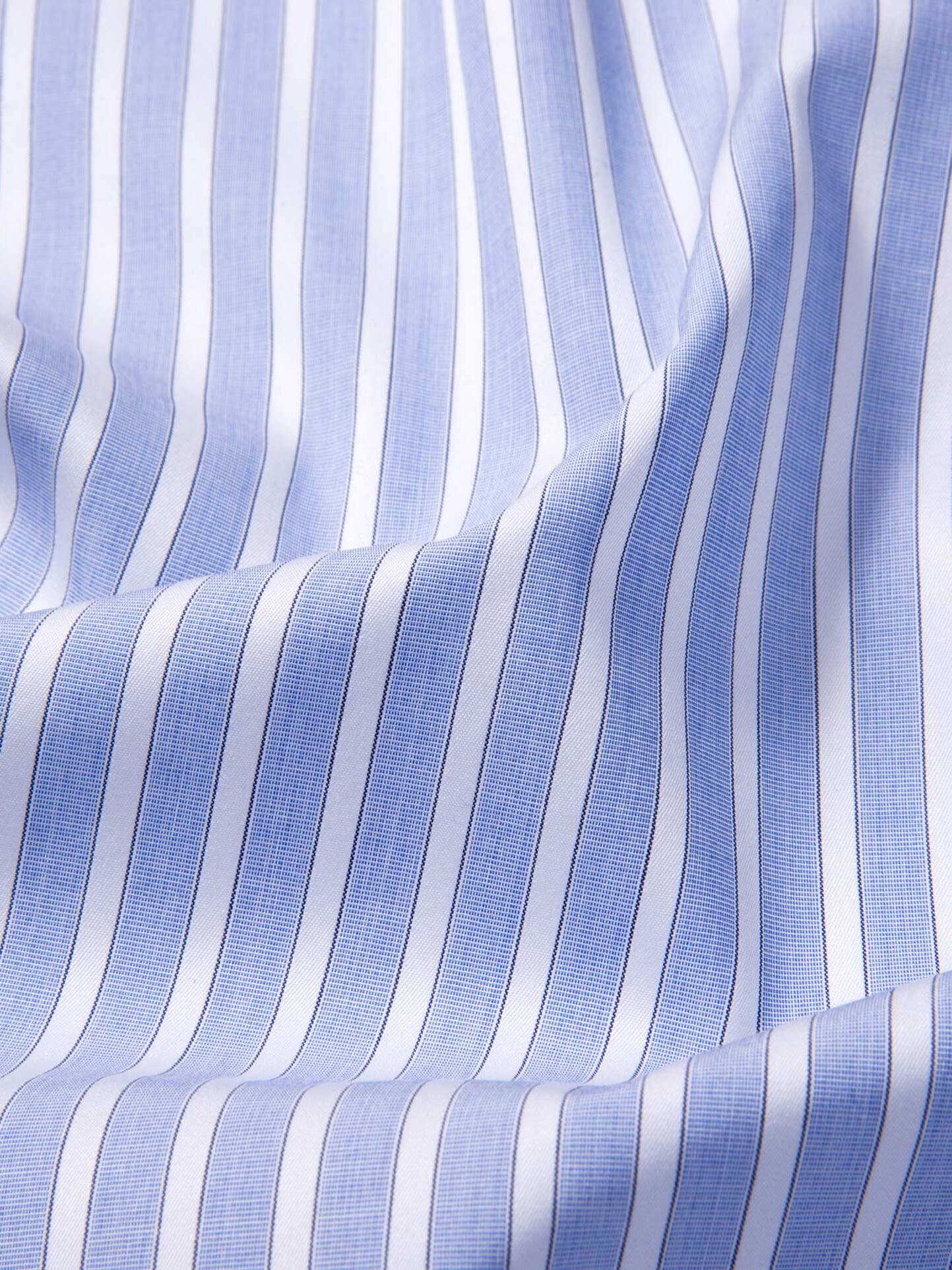 Blue 120s End-on-End Stripe Shirts by Proper Cloth